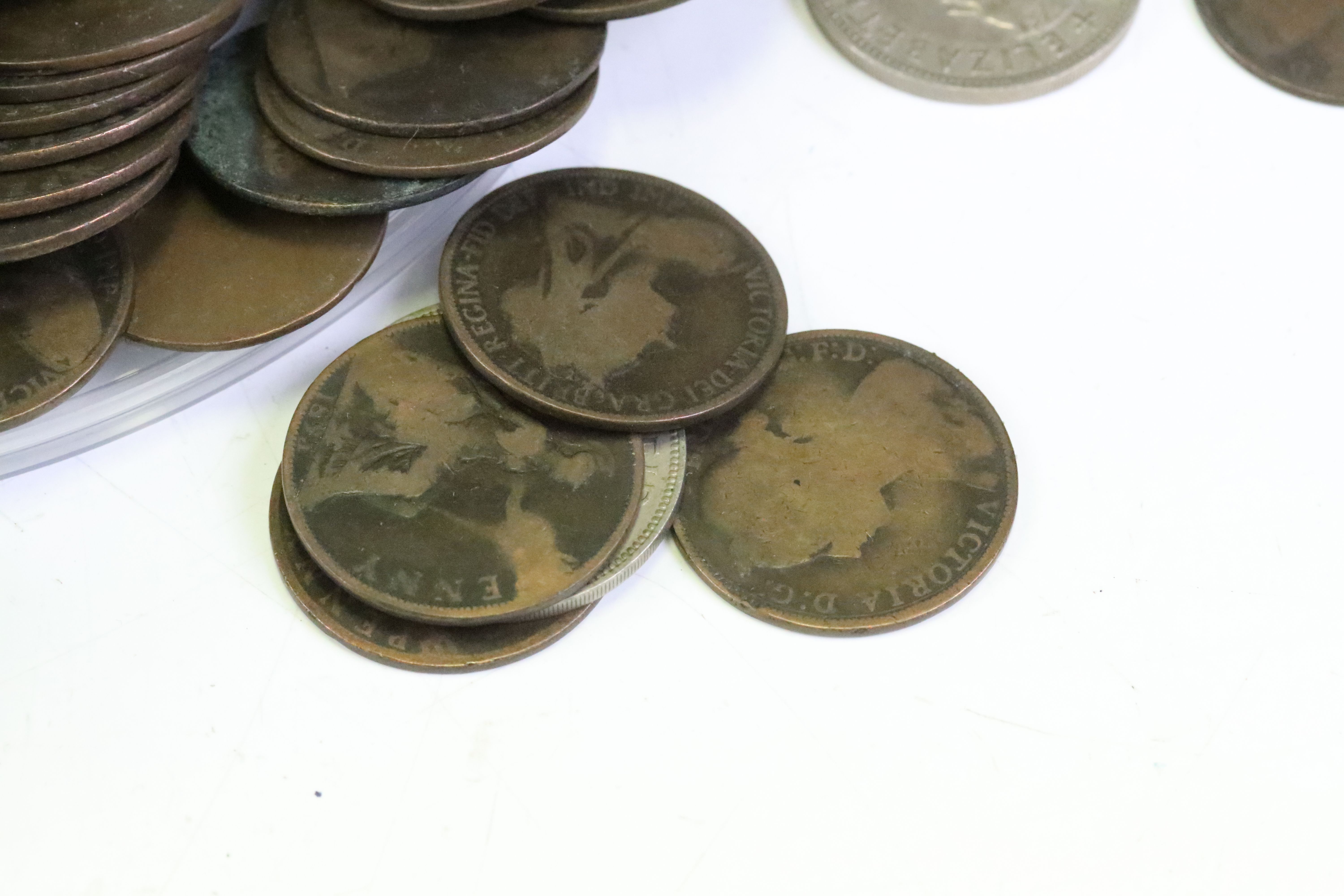 A large collection of British pre decimal coins to include half crowns ...
