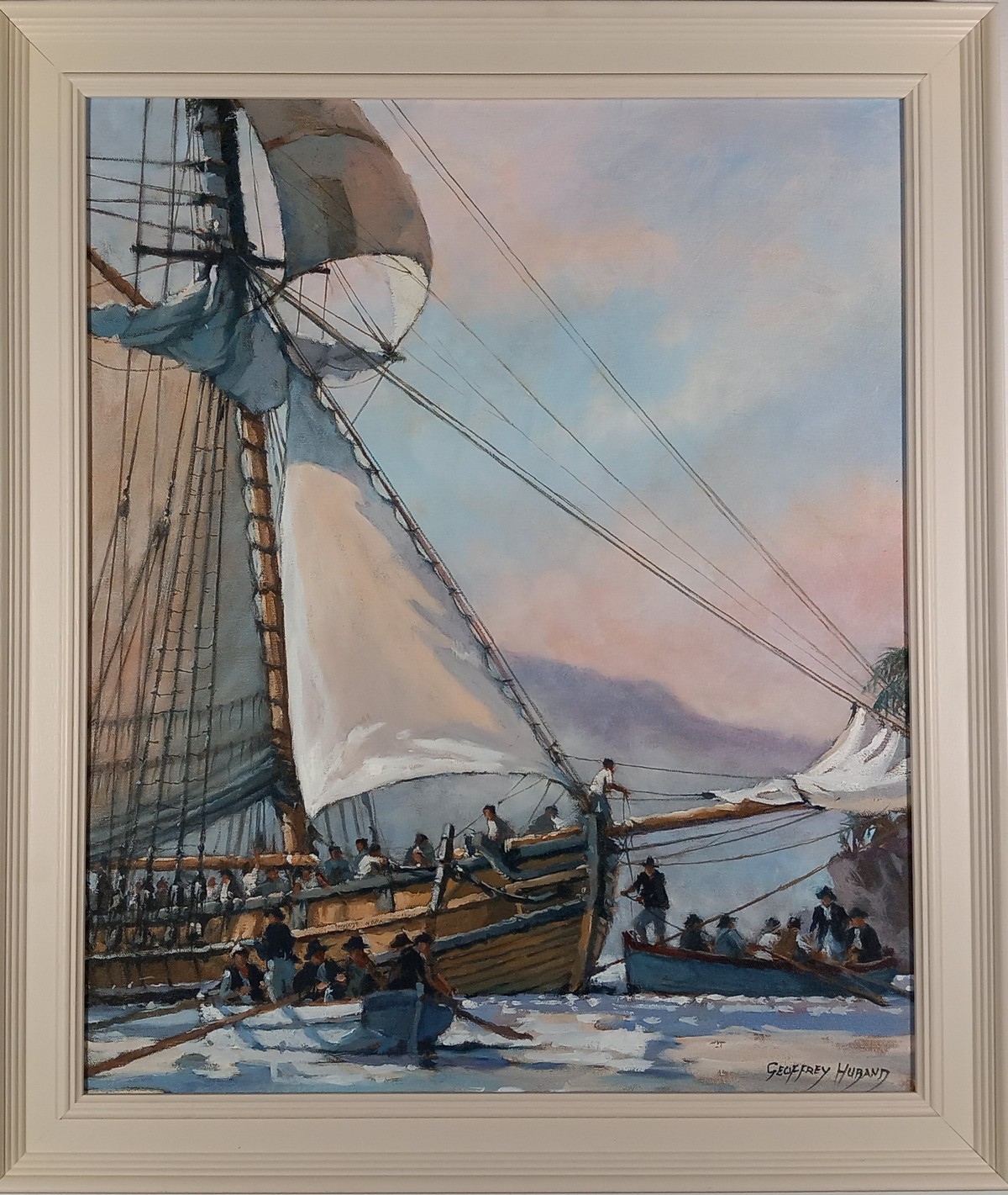 Geoffrey HUBAND RSMA (British b. 1945) The Eyes of the Fleet, Oil on ...