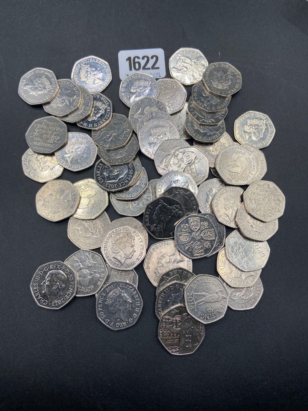 Collectors 50p coins (60)