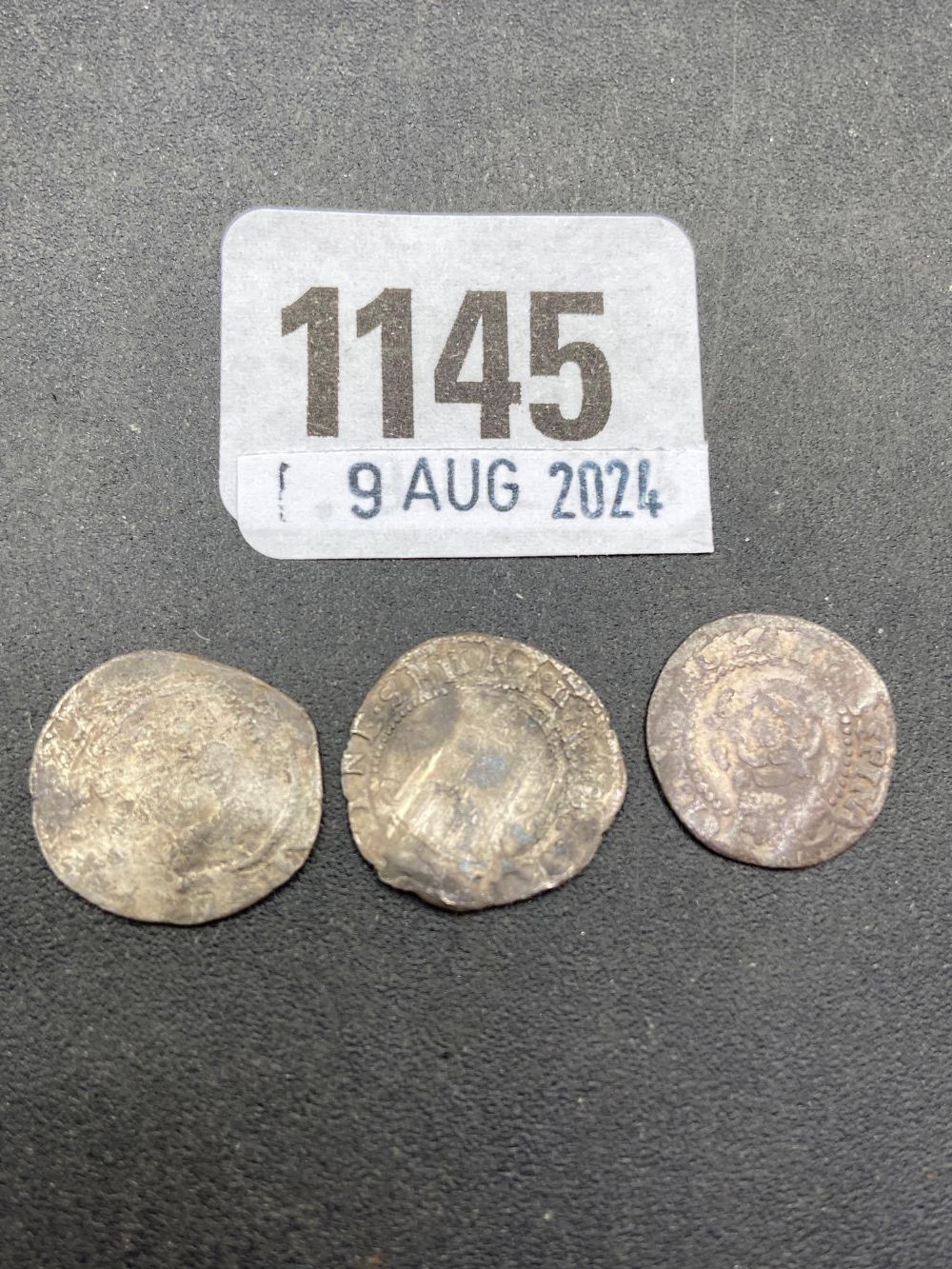 3 small hammered silver coins