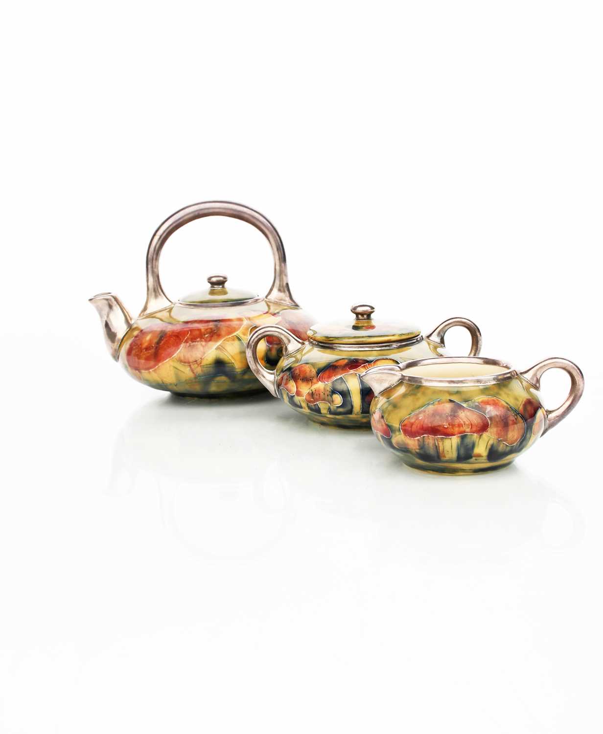 'Claremont' a fine Moorcroft Pottery tea set designed by William ...