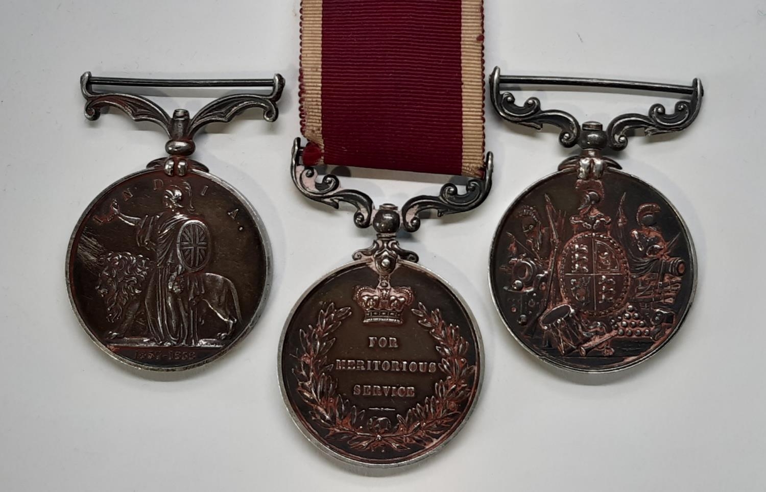 Indian Mutiny medals to include 1857-58 awarded to Joseph Trollope 80th ...