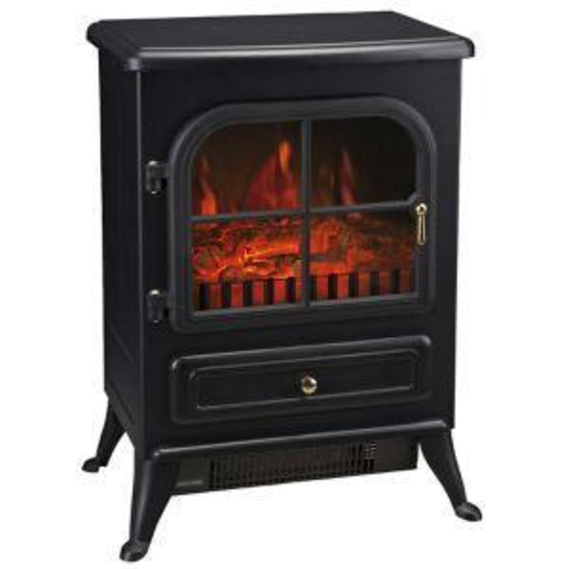 Akershus Traditional 1.85Kw Cast Iron Effect Electric Stove - R14.17 ...
