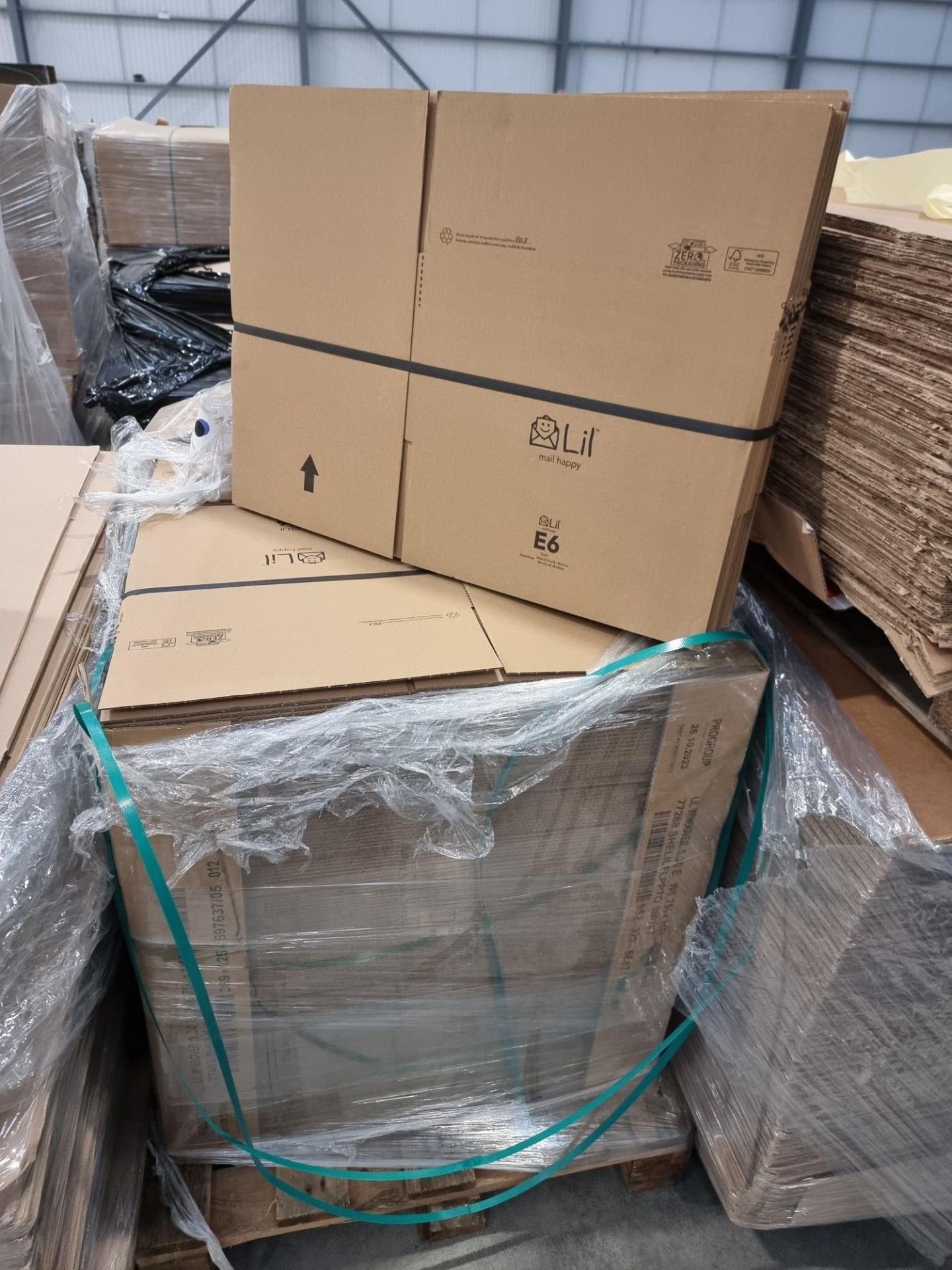 PALLET TO CONTAIN APPROX 300 x LIL E6 DOUBLE WALLED CARBOARD BOXES ...