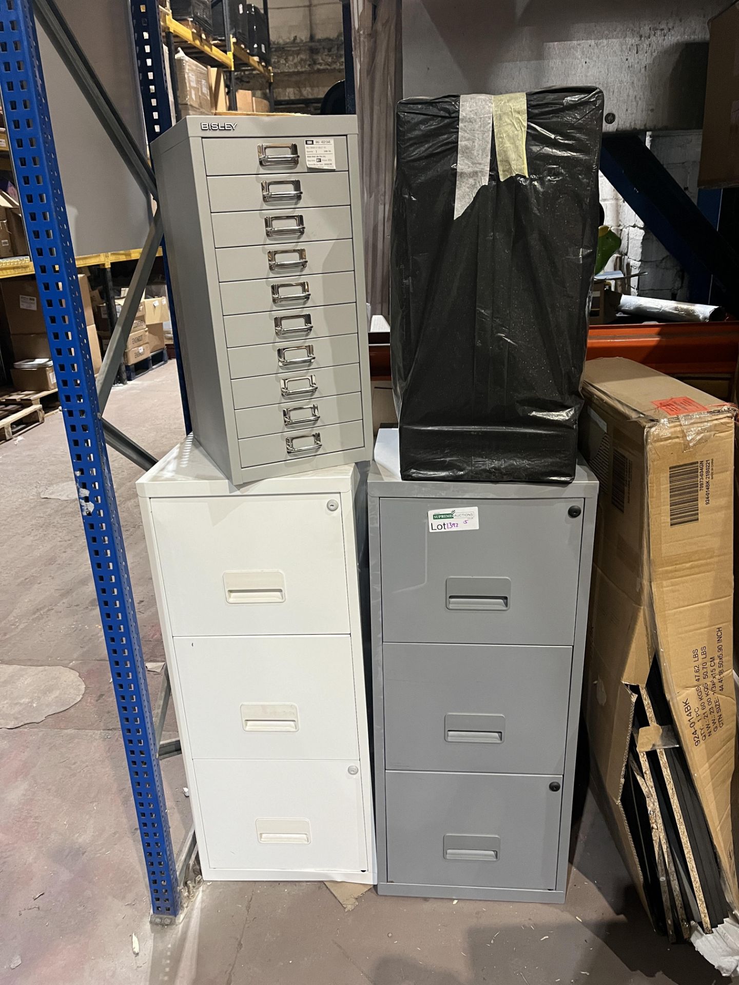 4 X ASSORTED METAL FILING CABINETS BW