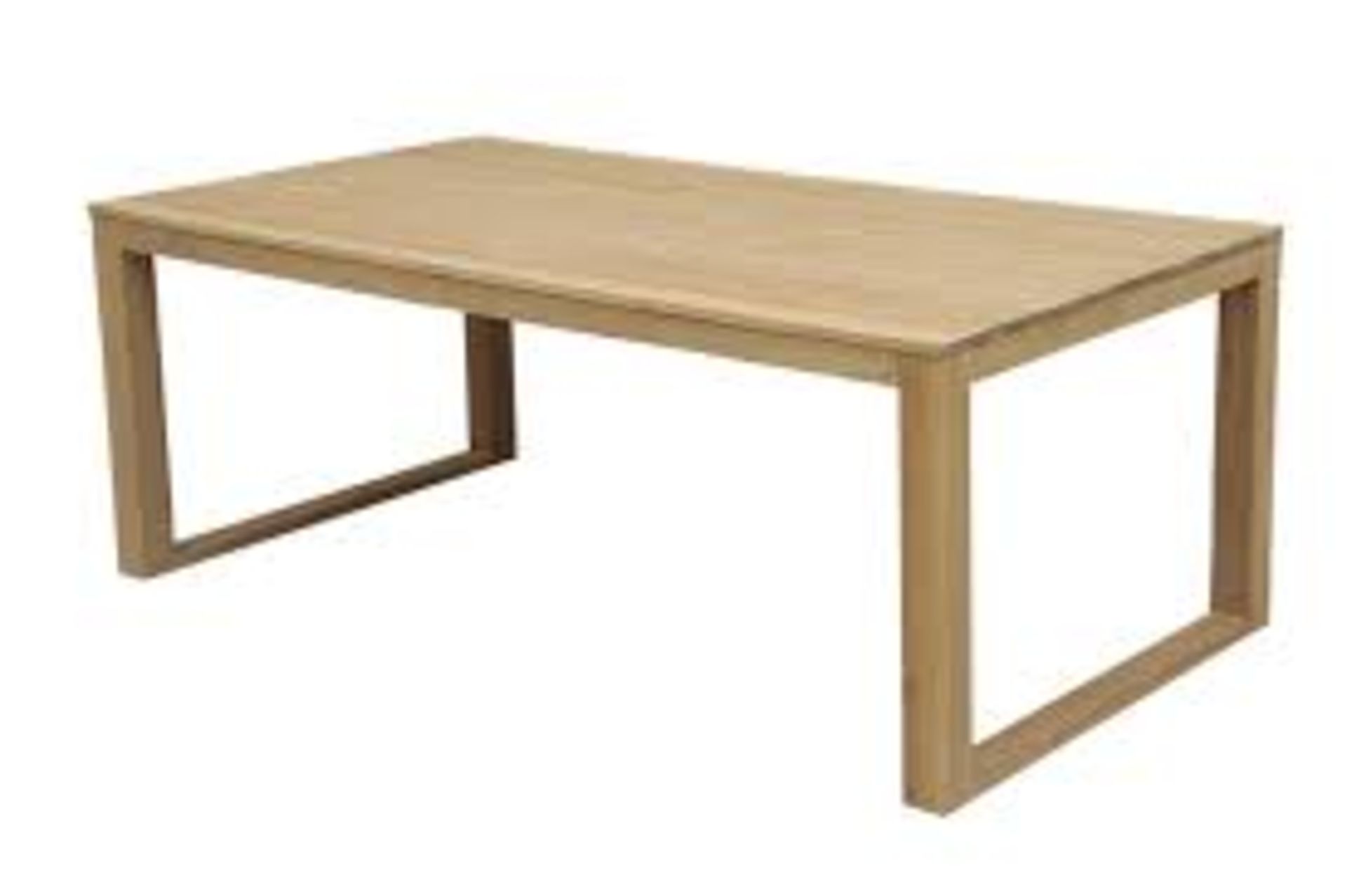 BRAND NEW HEVER REVCTANGULAR TEAK DINING TABLE R11-3