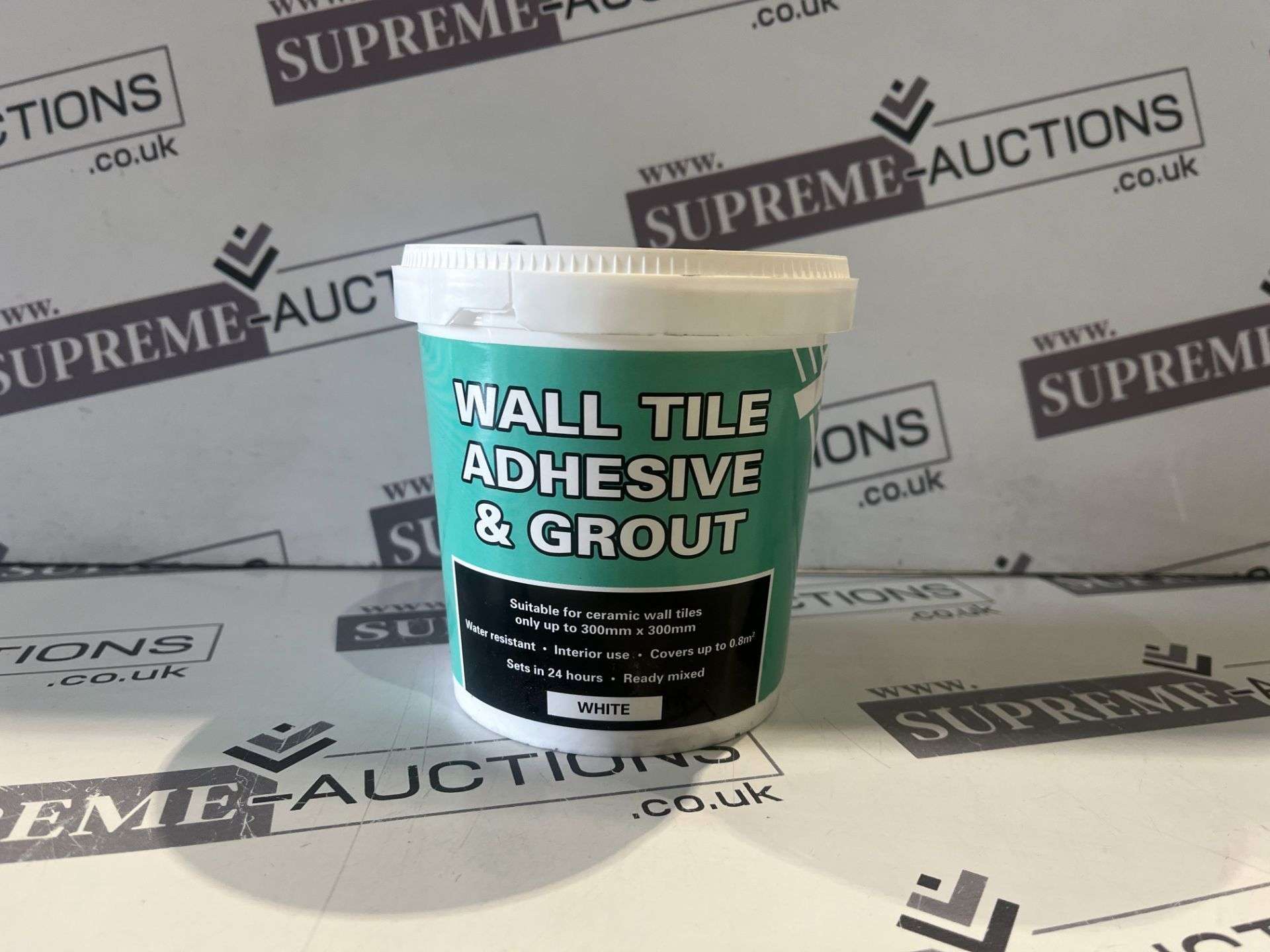 120 X 1KG TUBS OF WALL TILE ADHESIVE & GROUT. SUITABLE FOR CERAMIC WALL ...