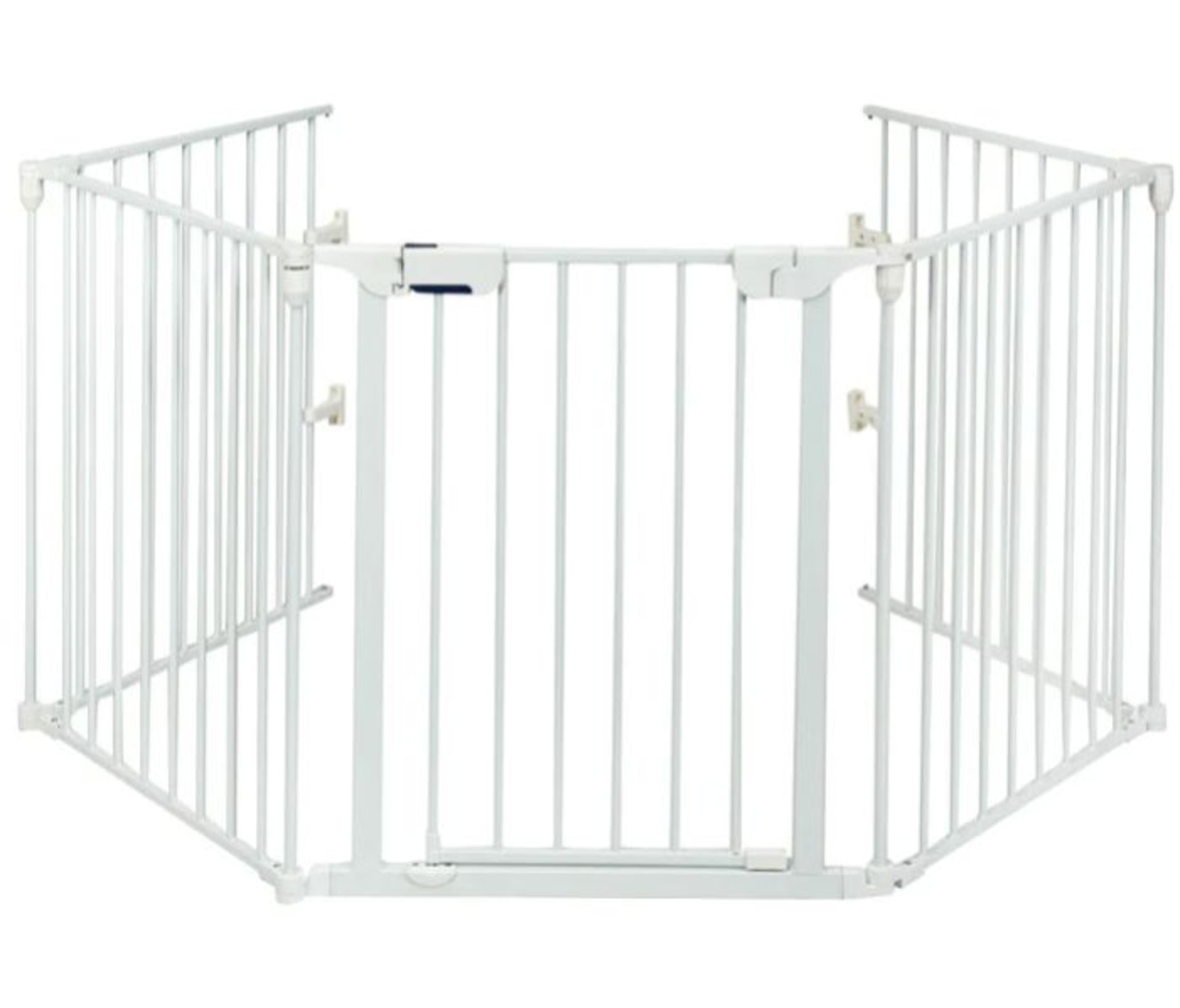 5 PANEL BABY SAFETY PLAYPEN FIREPLACE BARRIER GATE ROOM DIVIDER-WHITE ...