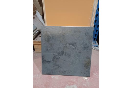 11 x PACKS OF Cirque Black Matt Stone effect Ceramic Indoor Floor Tiles ...