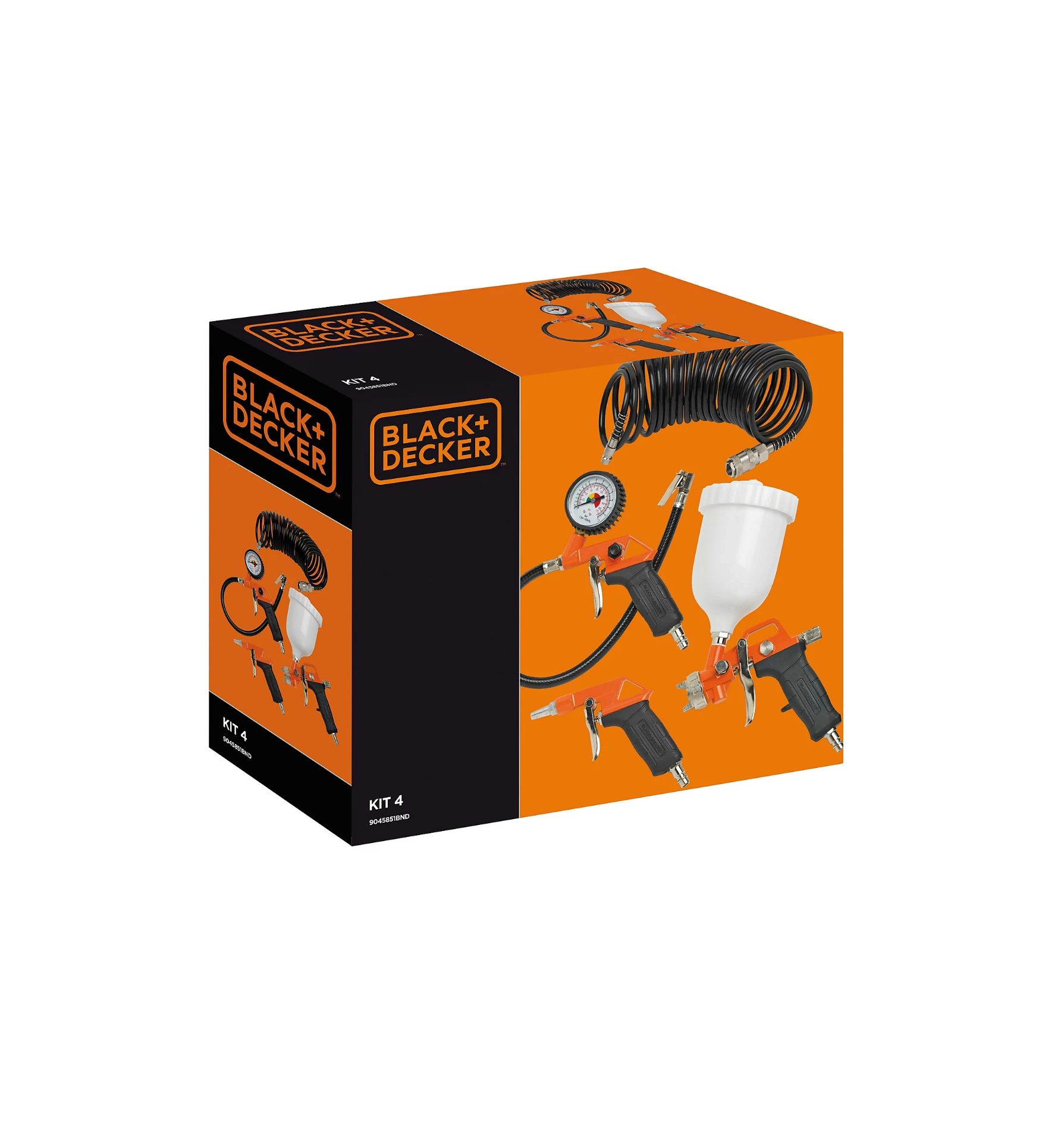 4 X Brand New Black + Decker 4 Piece Air Tool Kit, Air Dusting Gun ...