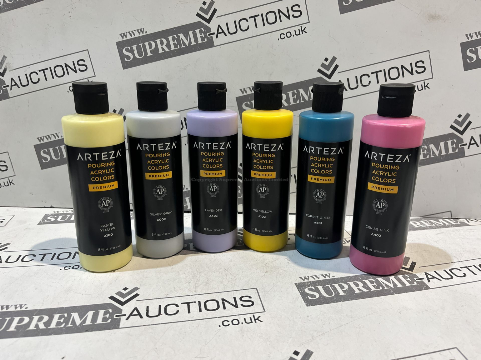 60 X BRAND NEW ARTEZA PREMIUM POURING ACRYLIC COLOURS PAINTS IN VARIOUS ...