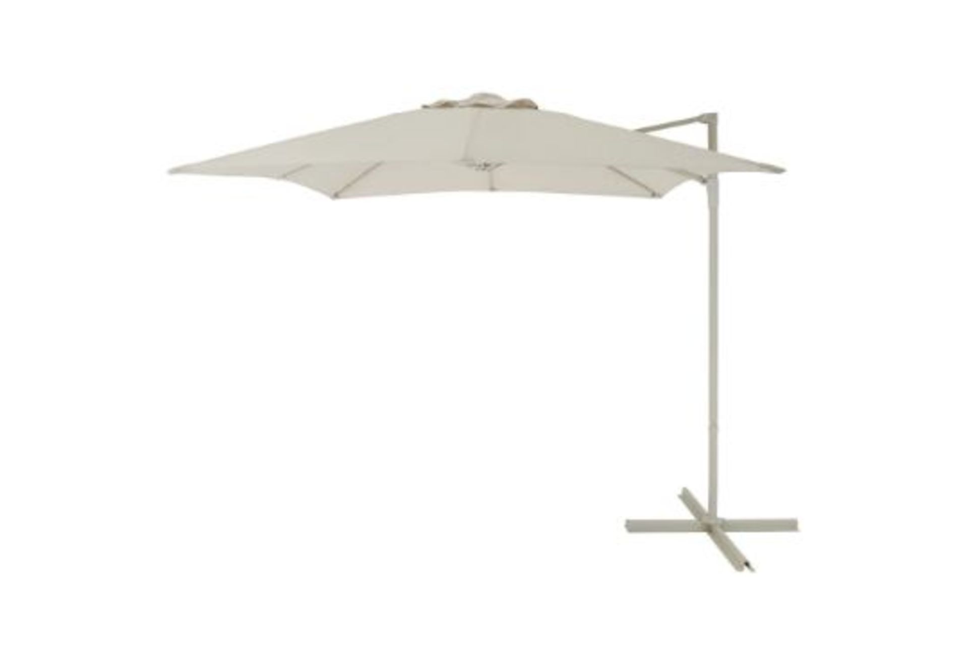 GOODHOME KALANGA SAND 2.5 X 2.35M OVERHANGING PARASOL S1R16