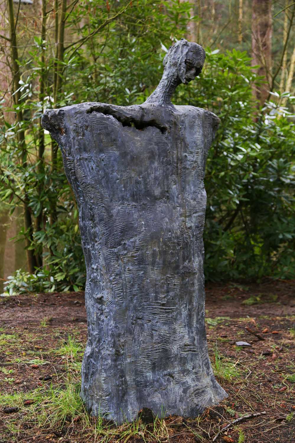 Won Lee (Korean-Canadian, 1946-2021) The Fool bronze, 1 of an edition ...