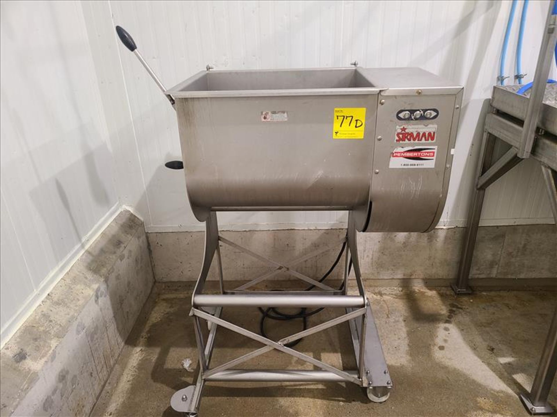 Sirman Twin Shaft Paddle Mixer, mod. IP 120 BA XP, ser. no. 18L00888 ...