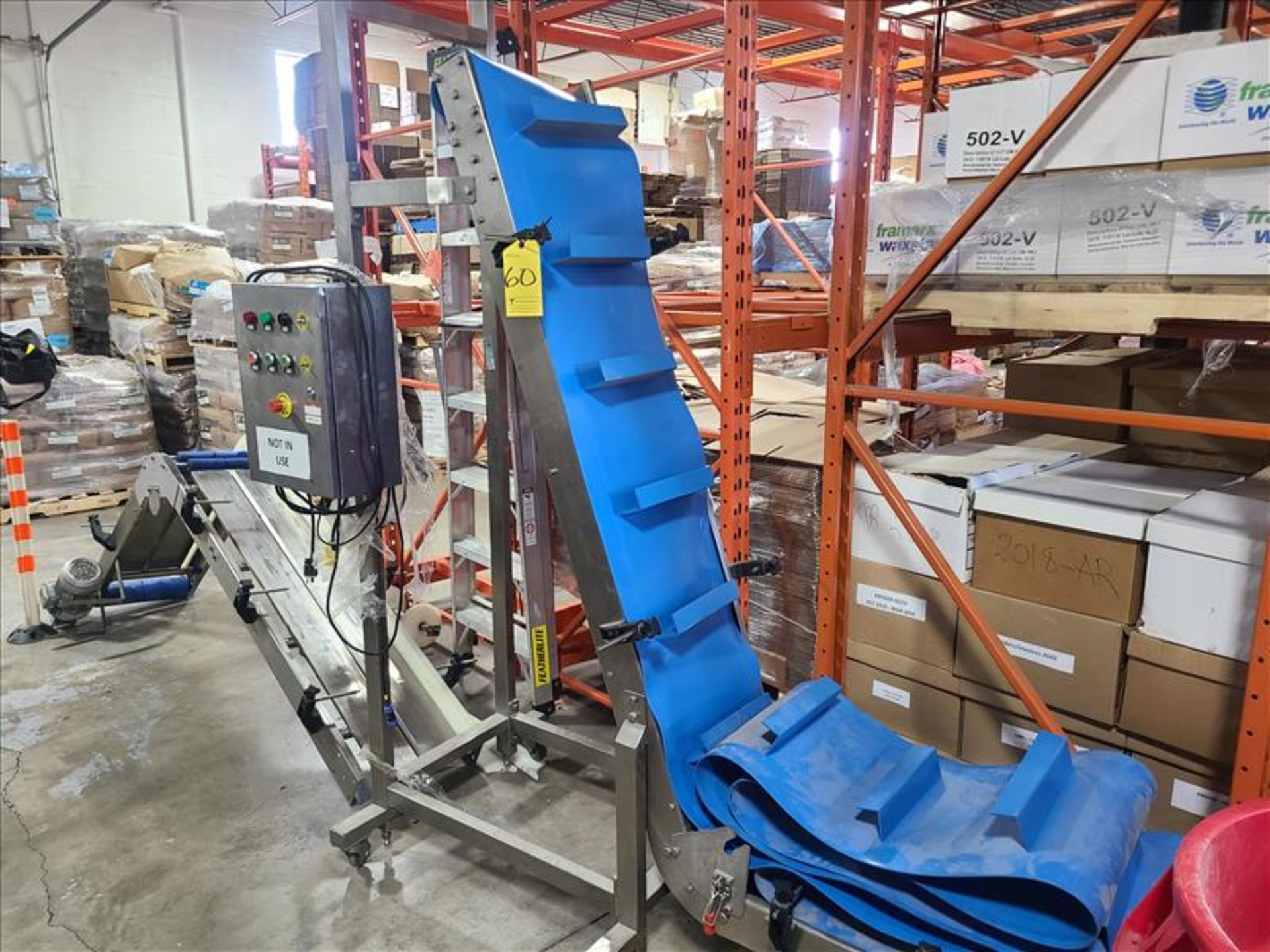 CAM Packaging Systems Incline conveyor, mod. B2 Incline A, ser. no ...