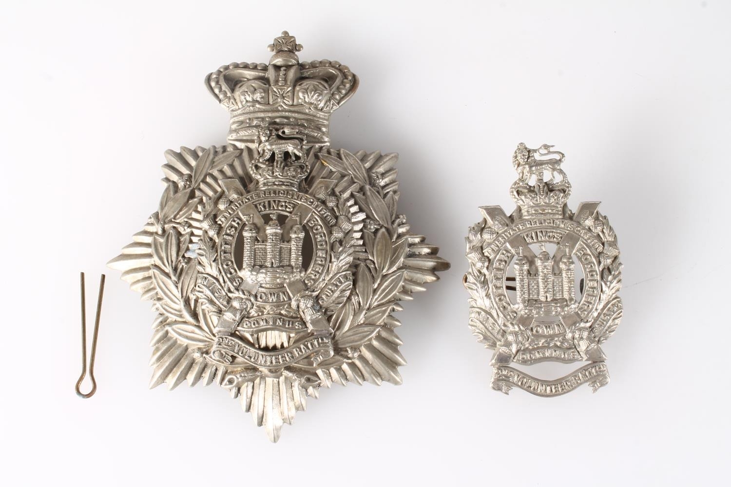 White metal 2nd (Berwickshire) Volunteer Battalion Kings Own Scottish ...