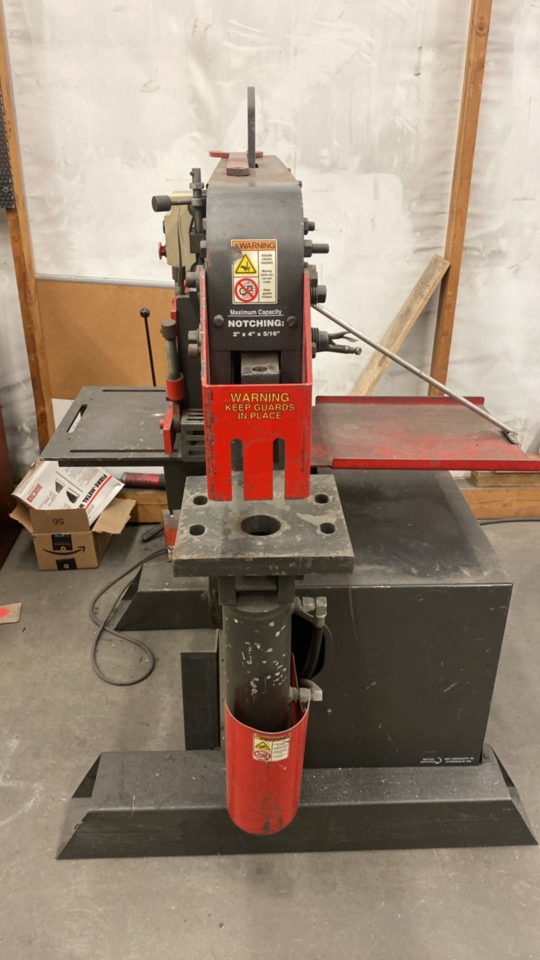 Edward's 50 ton ironworker single phase *Note: This is a sale of ...