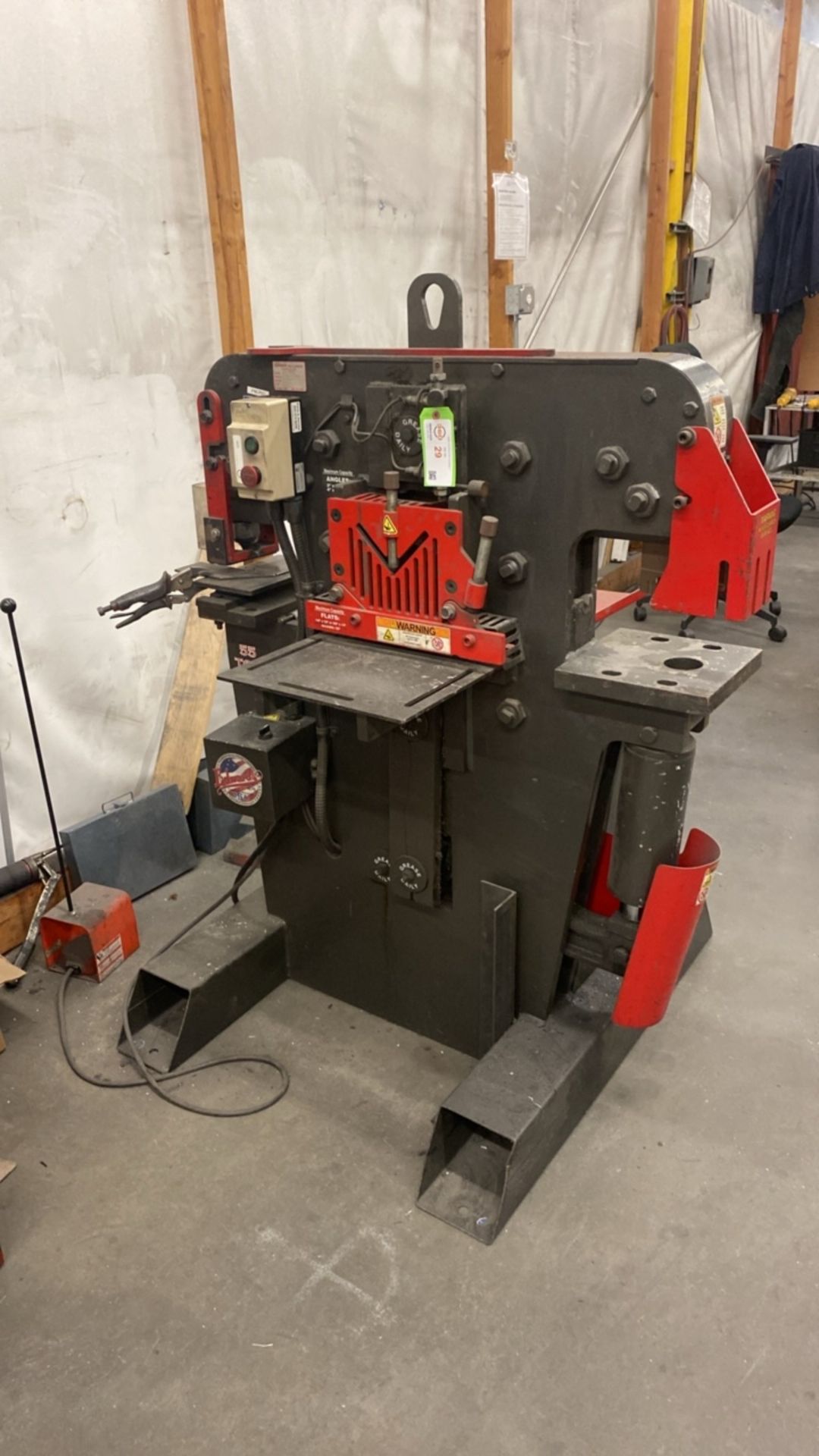 Edward's 50 ton ironworker single phase *Note: This is a sale of ...