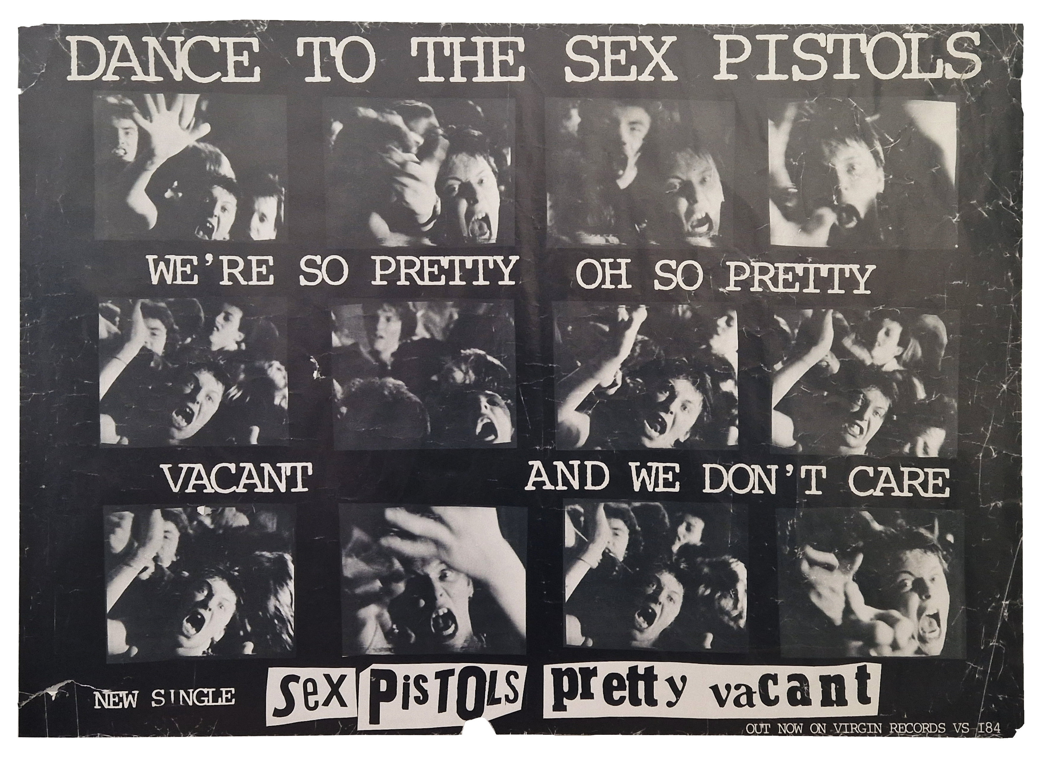 An Original Promotional Poster For The Sex Pistols 1977 Single ‘pretty Vacant It Features 12 B