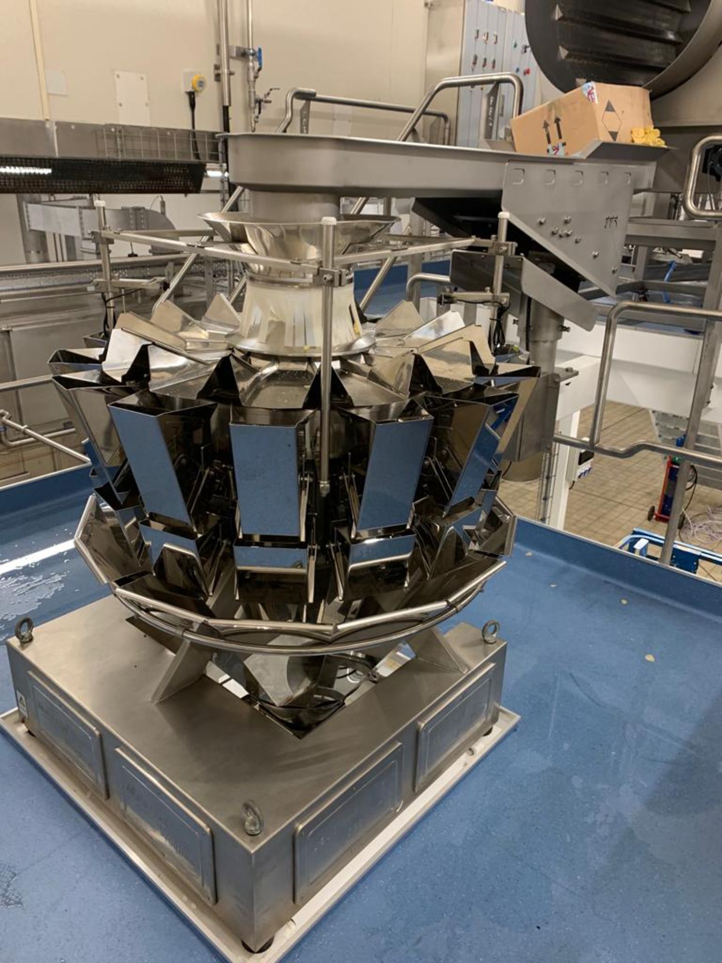 1 x Highdream (Fabcon Food Systems) 14-bucket multihead weigher with ...