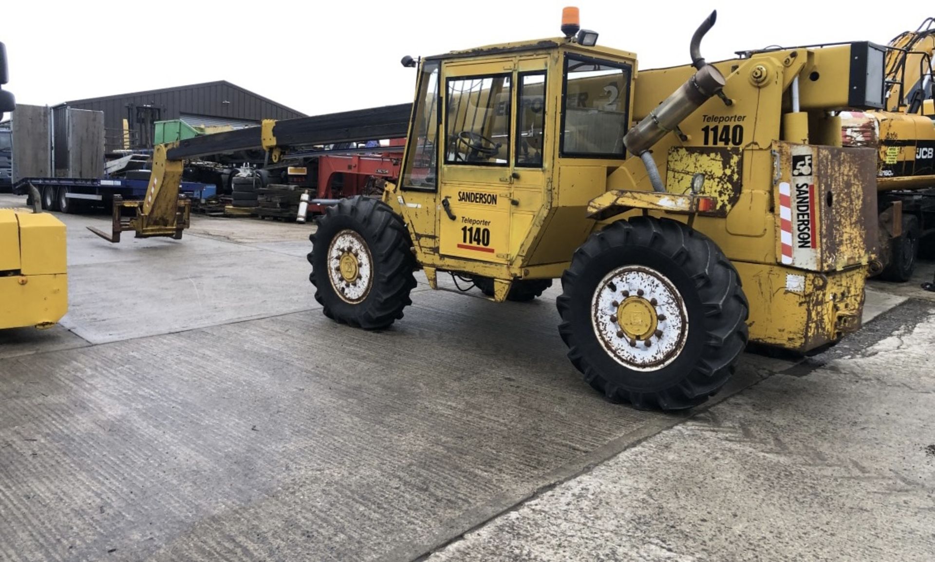 SANDERSON T1140 4 TON TELEHANDLER FULL CAB PERKINS TURBO ENGINE 4 X 4 X ...