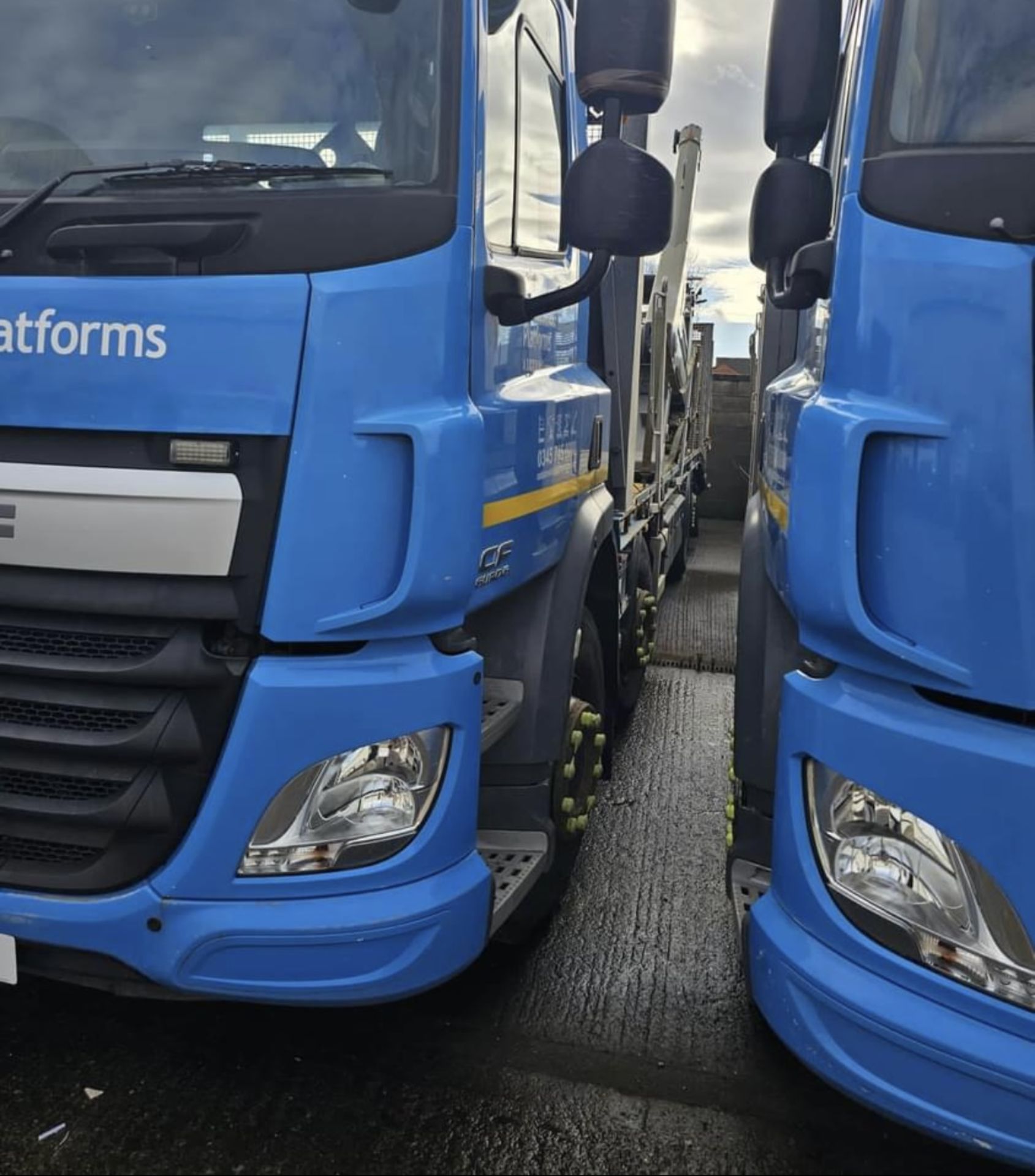 2018 4x8 DAF BEAVERTAIL PLATFORM TRUCK ALL WARRANTED MILEAGE HYDRAULIC ...