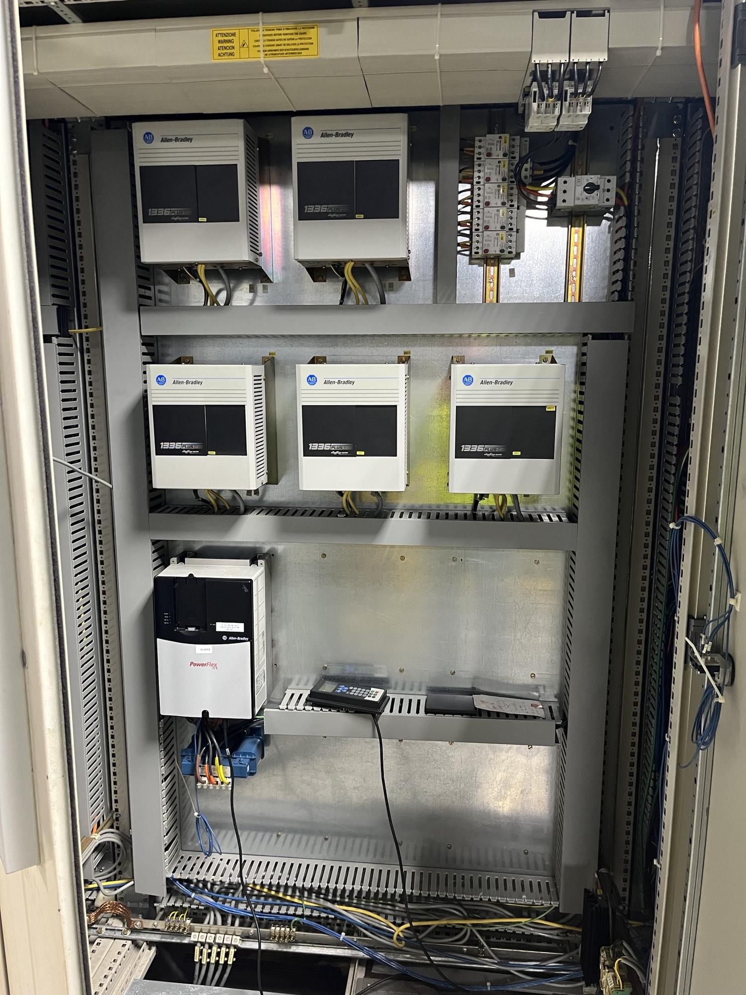 4 Door VFD Drive Panel for Conveyor Line, Includes (16) Allen Bradley ...