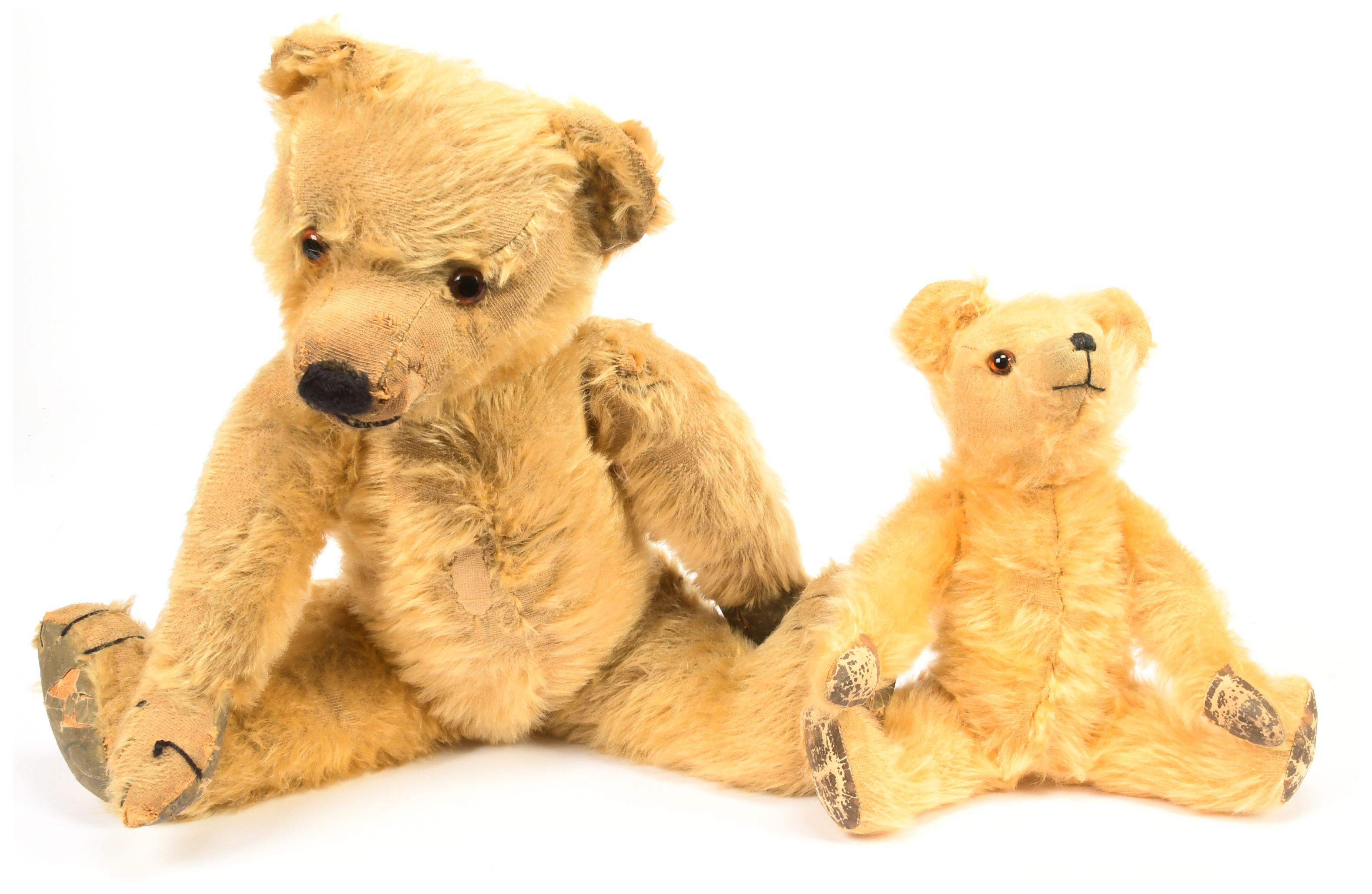 Farnell pair of vintage teddy bears, British, 1930s - 1940s, golden ...