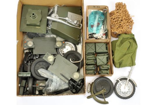 Palitoy Action Man Vintage Vehicle Parts to include Police Motorcycle ...