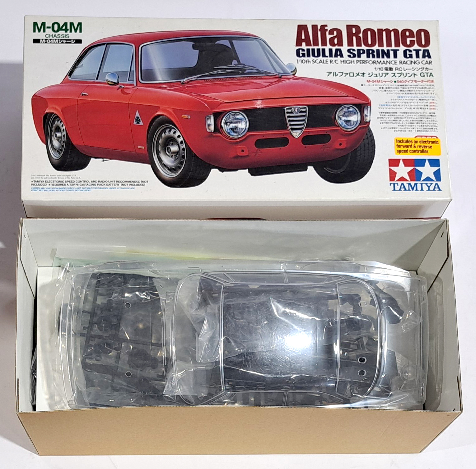 Tamiya Alfa Romeo Giulia Sprint GTA M-04M Racing Car 1:10 scale Radio ...
