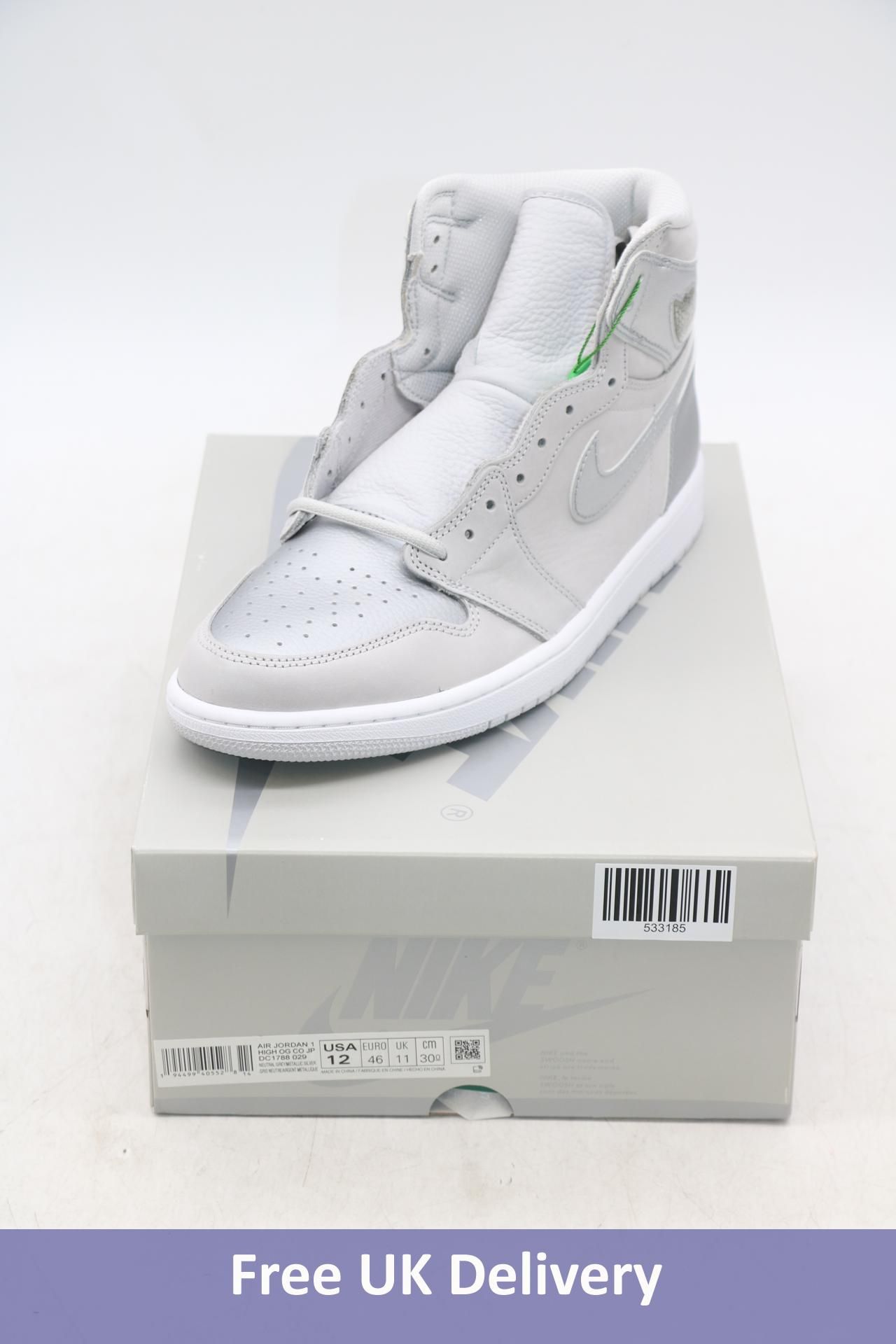 Nike Air Jordan 1 Retro High Japan Trainers, Neutral Grey/Metallic ...