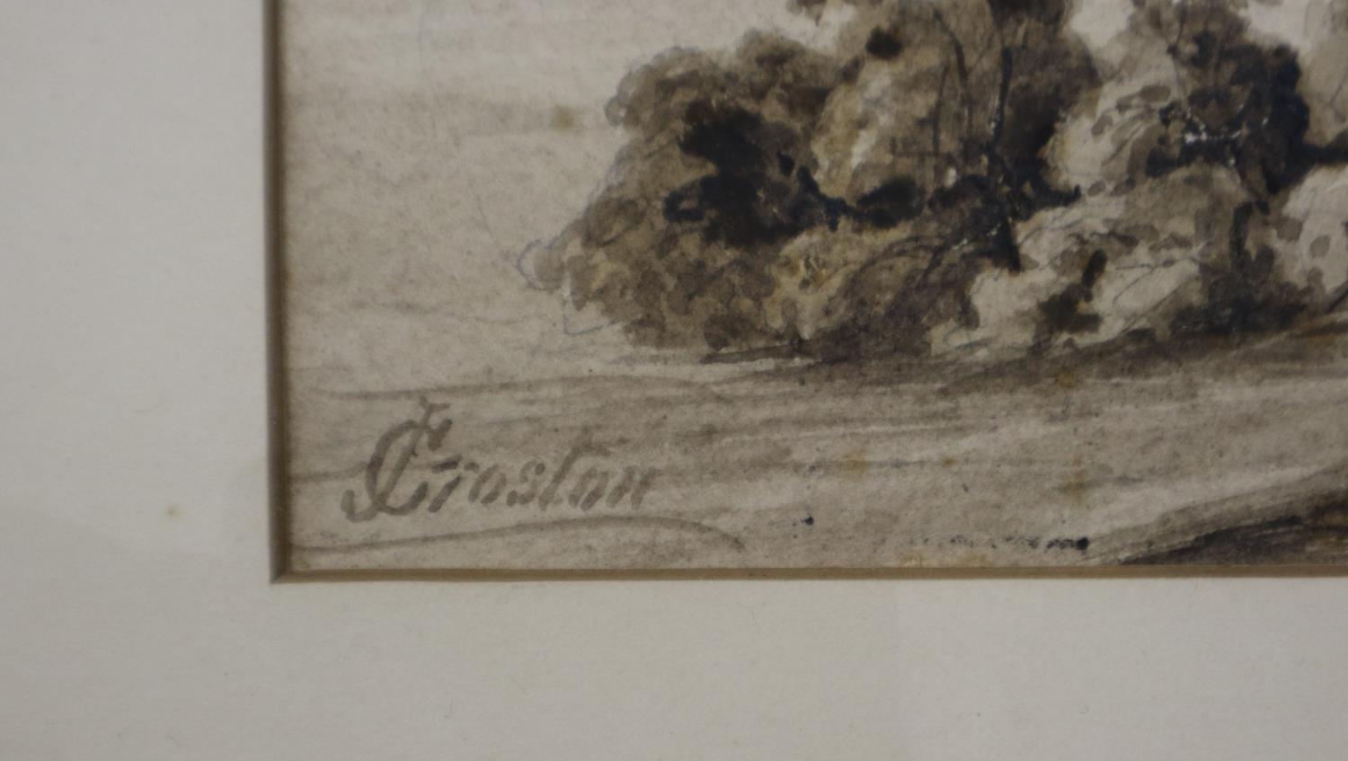 James Croston (1890 - 1893): pencil sketch with watercolour wash, a ...