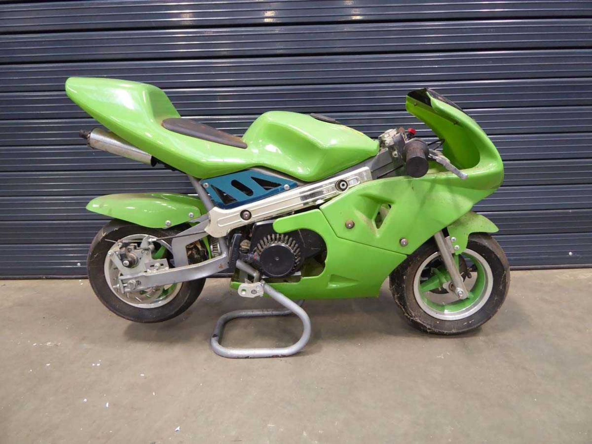 Green mini Moto bike