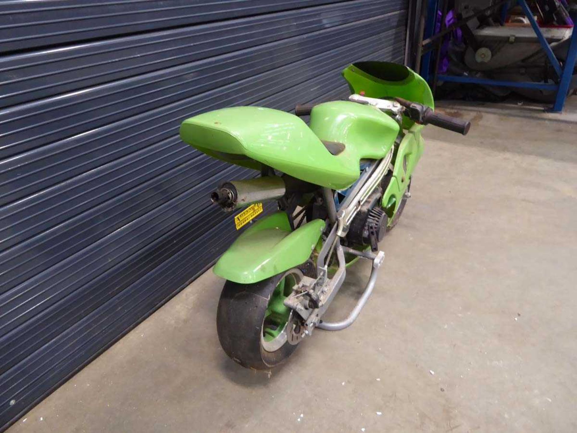 Green mini Moto bike