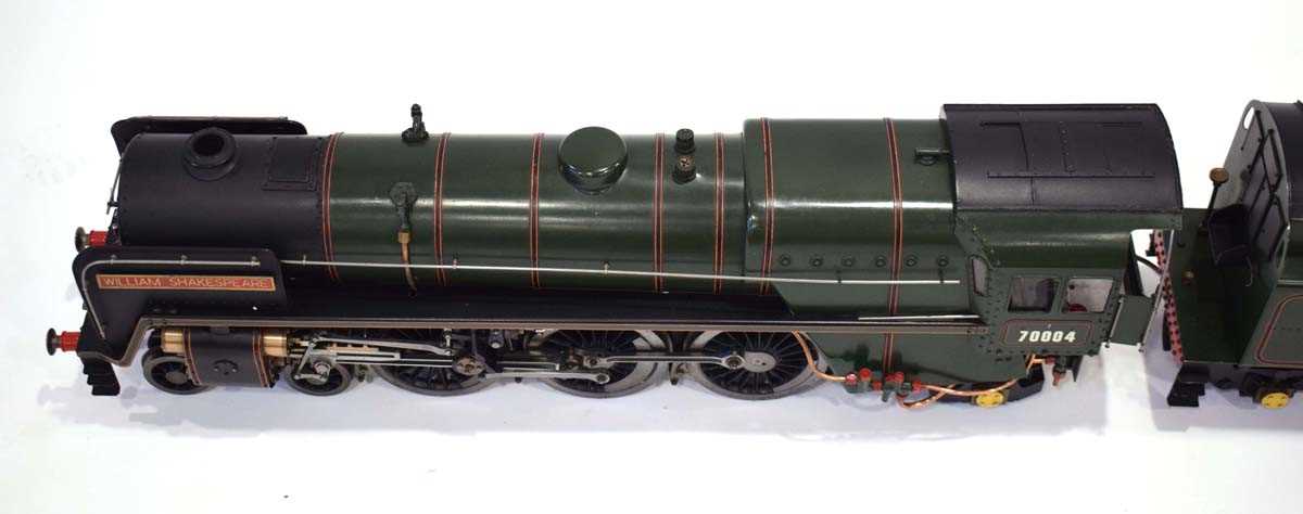 A 3.5 inch gauge steam driven 4-6-2 locomotive and tender modelled as ...