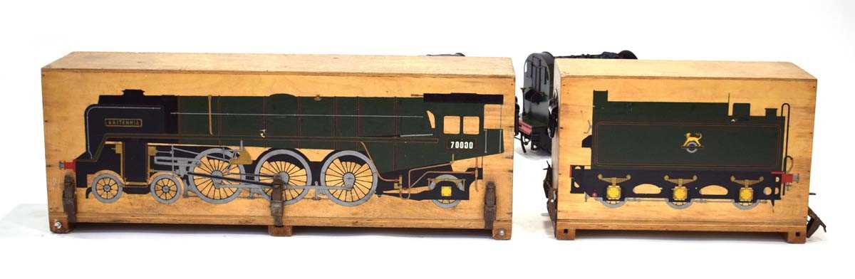A 3.5 inch gauge steam driven 4-6-2 locomotive and tender modelled as ...
