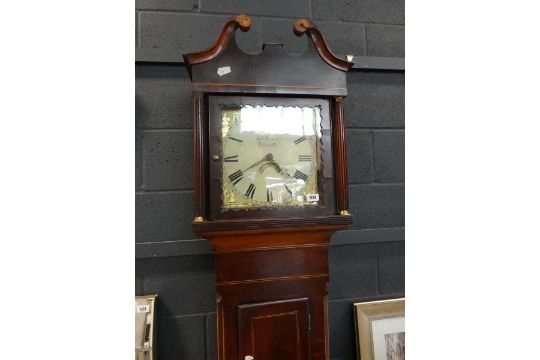 Mahogany cased Grandfather clock by Jos. N Kimich, Dunstable