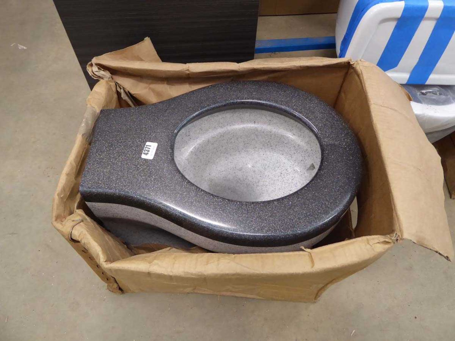 Prison style toilet in a box