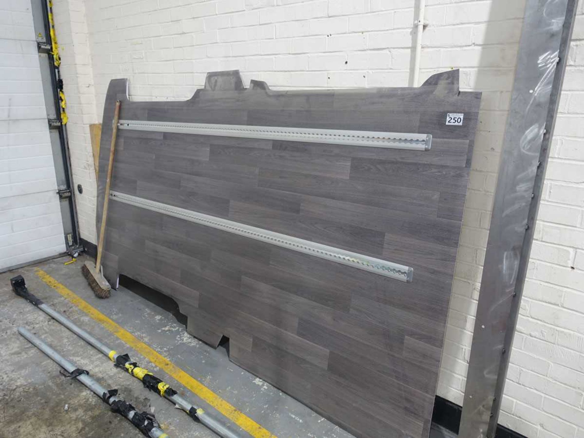 +VAT Campervan floor panel in grey plank finished vinyl