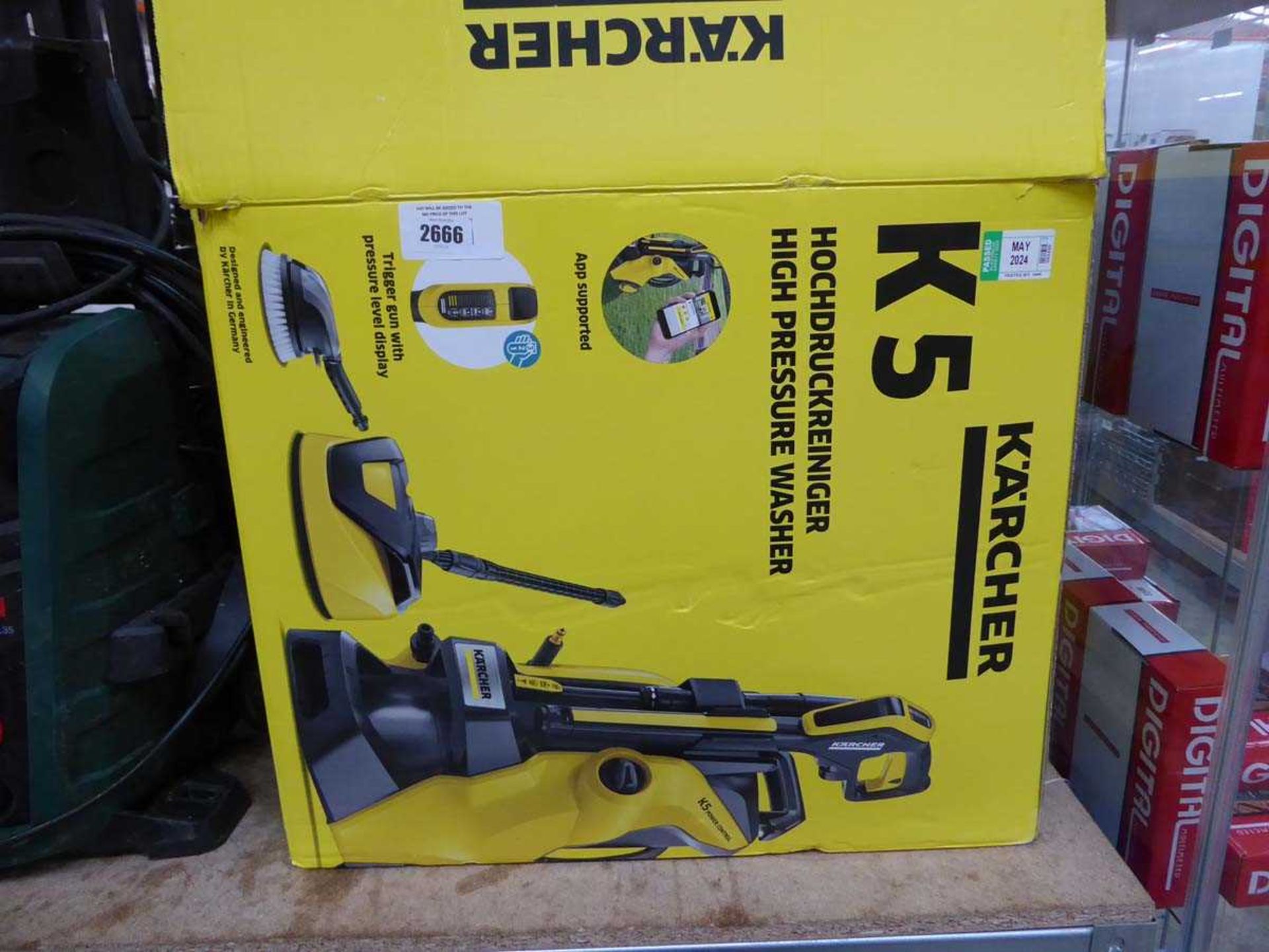 { Choice of lots: 2666, 2667 } +VAT Boxed Karcher K5 electric pressure ...
