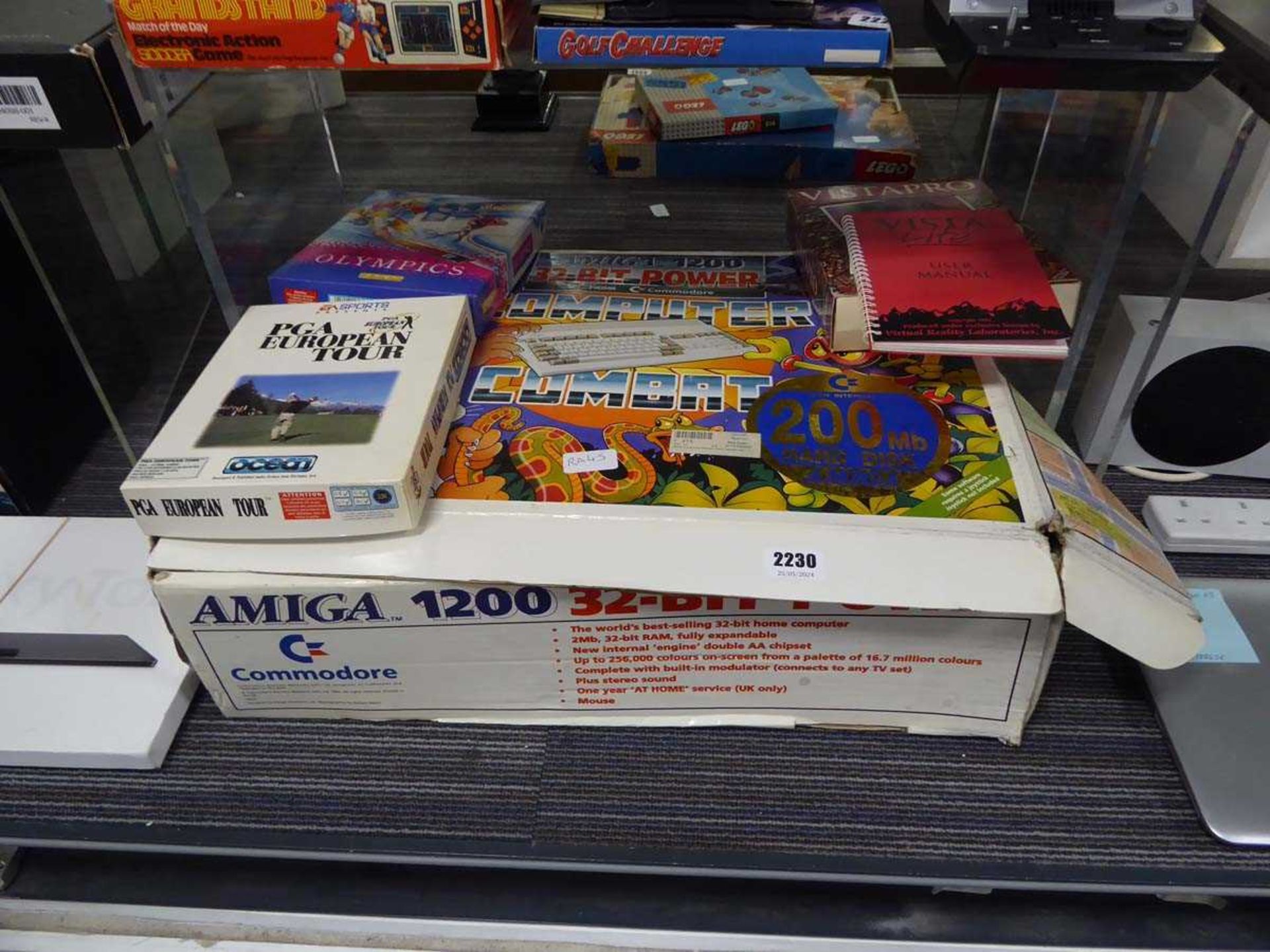 Amiga 1200 32 bit computer combat special ed. box, with 200 MB hard ...