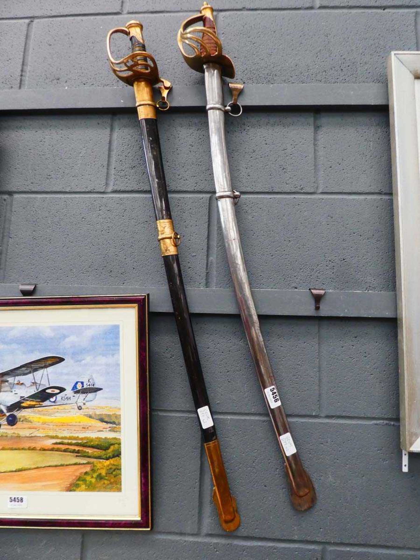 2 x cavalry swords