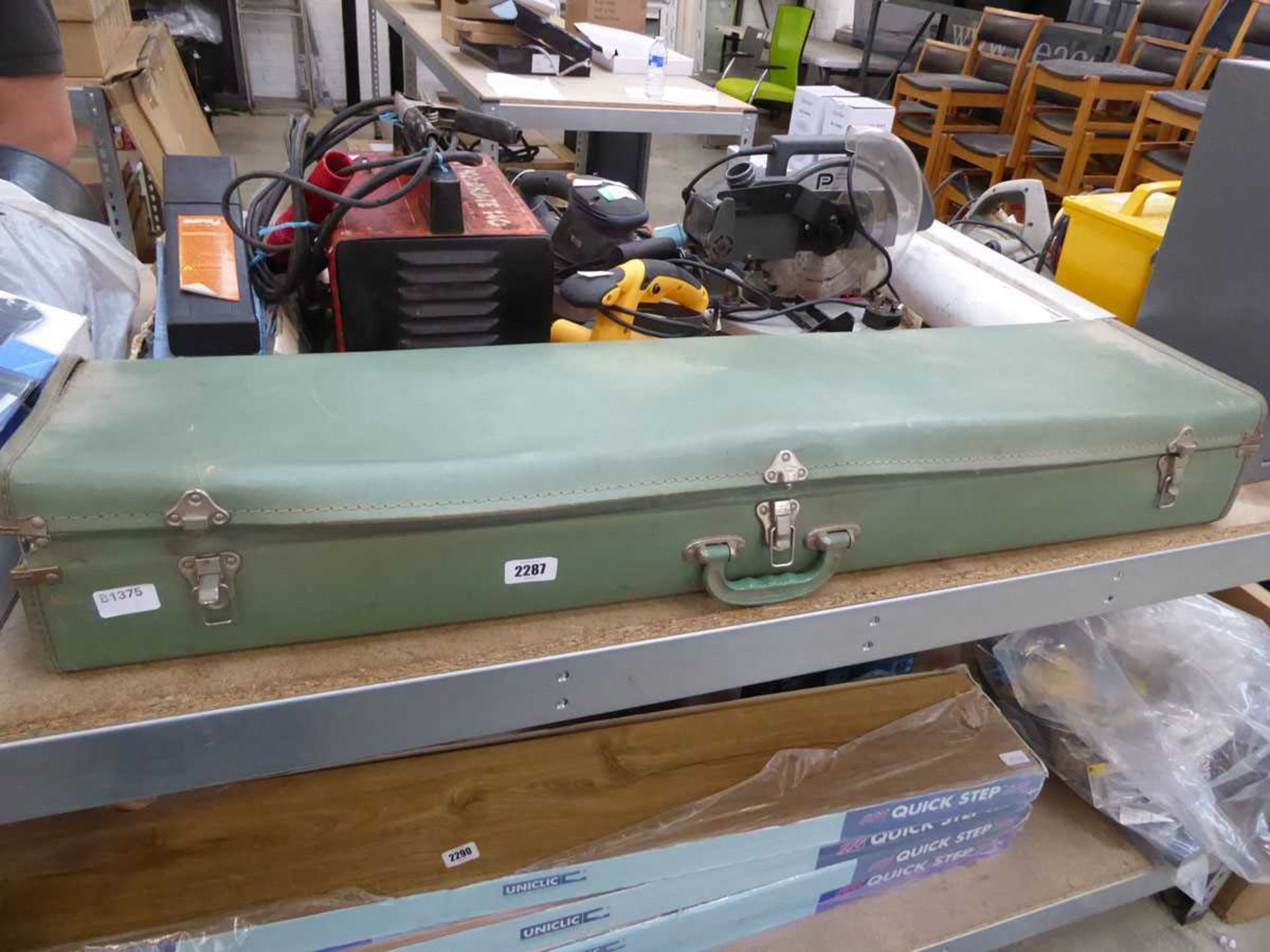 Cased vintage Singer knitting machine