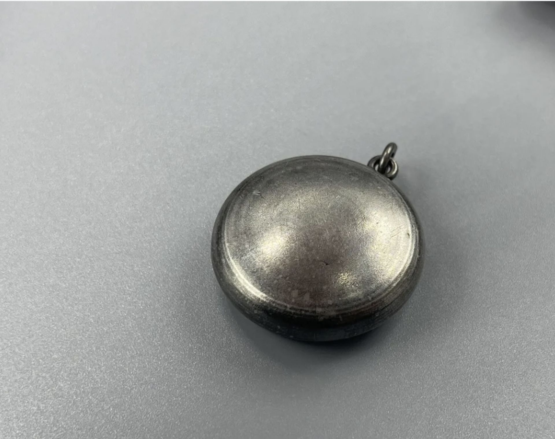 Title: Vintage Jesus Pill Box Pendant Unmarked Silver Crucifixion Crown ...