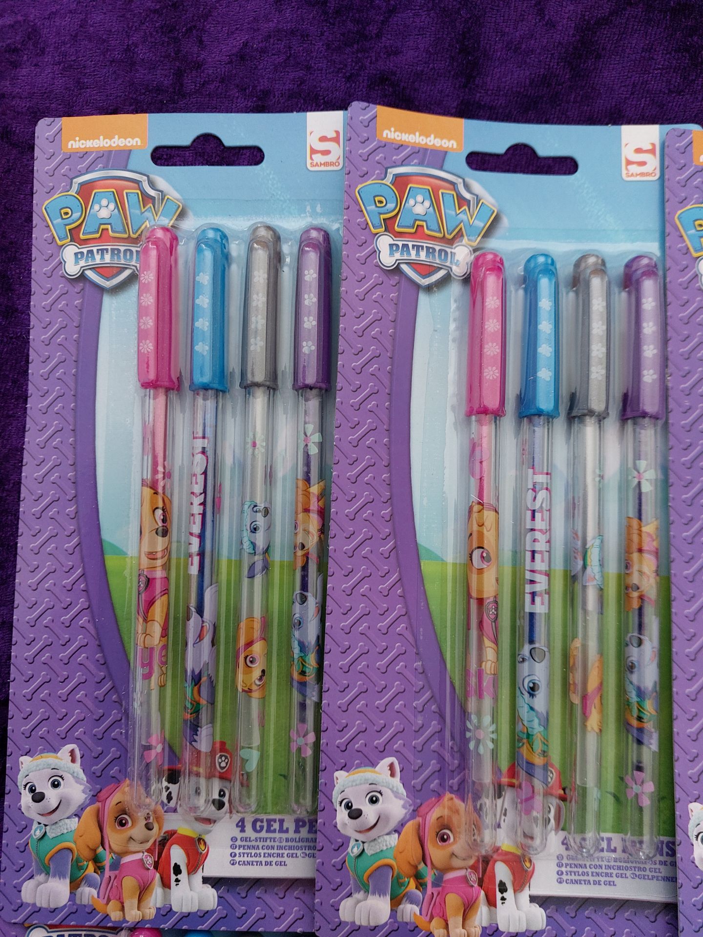 Title: Paw Patrol Packs of 4 Gel Pens x 12 PacksDescription: 12 packs ...