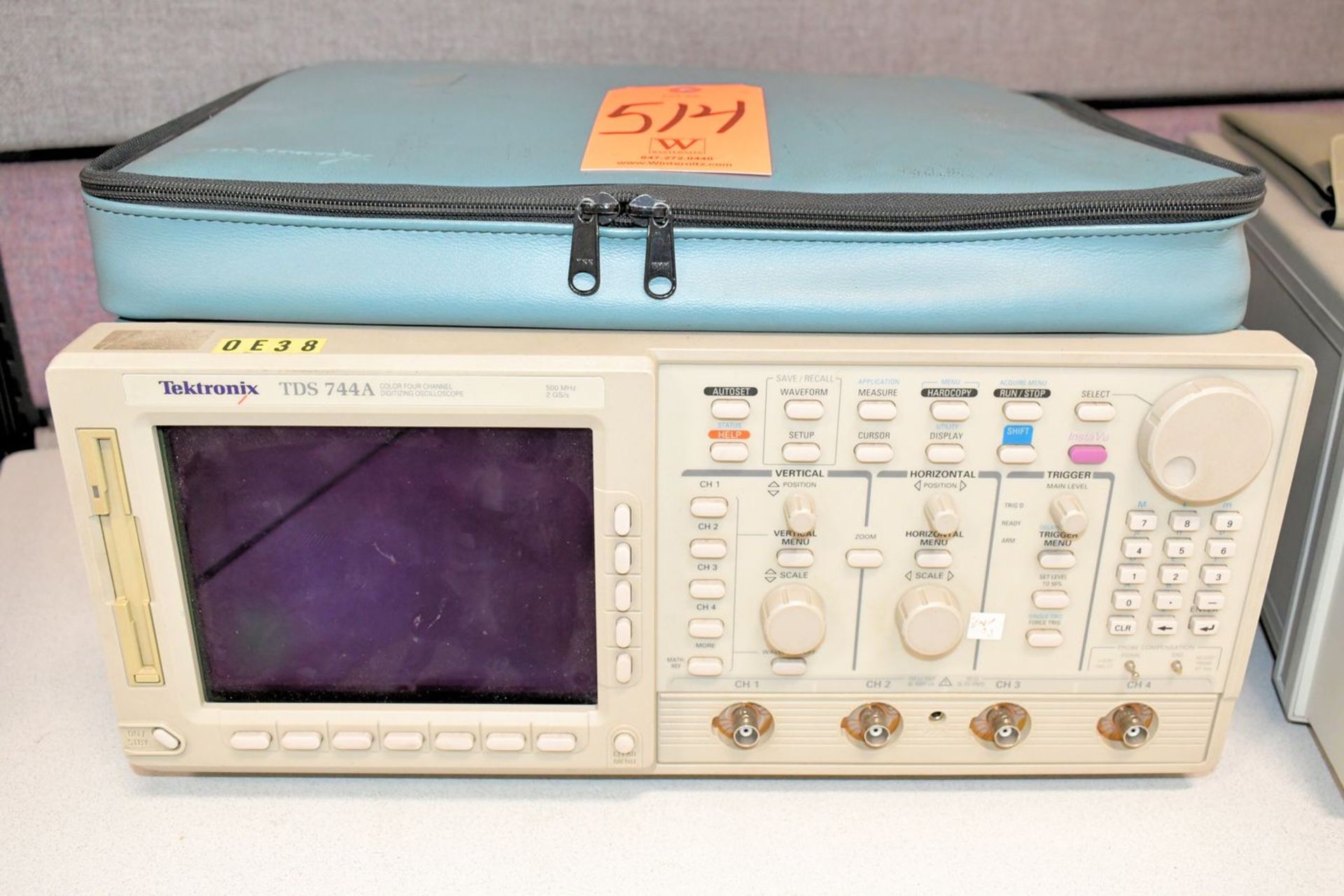 Tektronix Model TDS-744A Color Four Channel Digitizing Oscilloscope ...