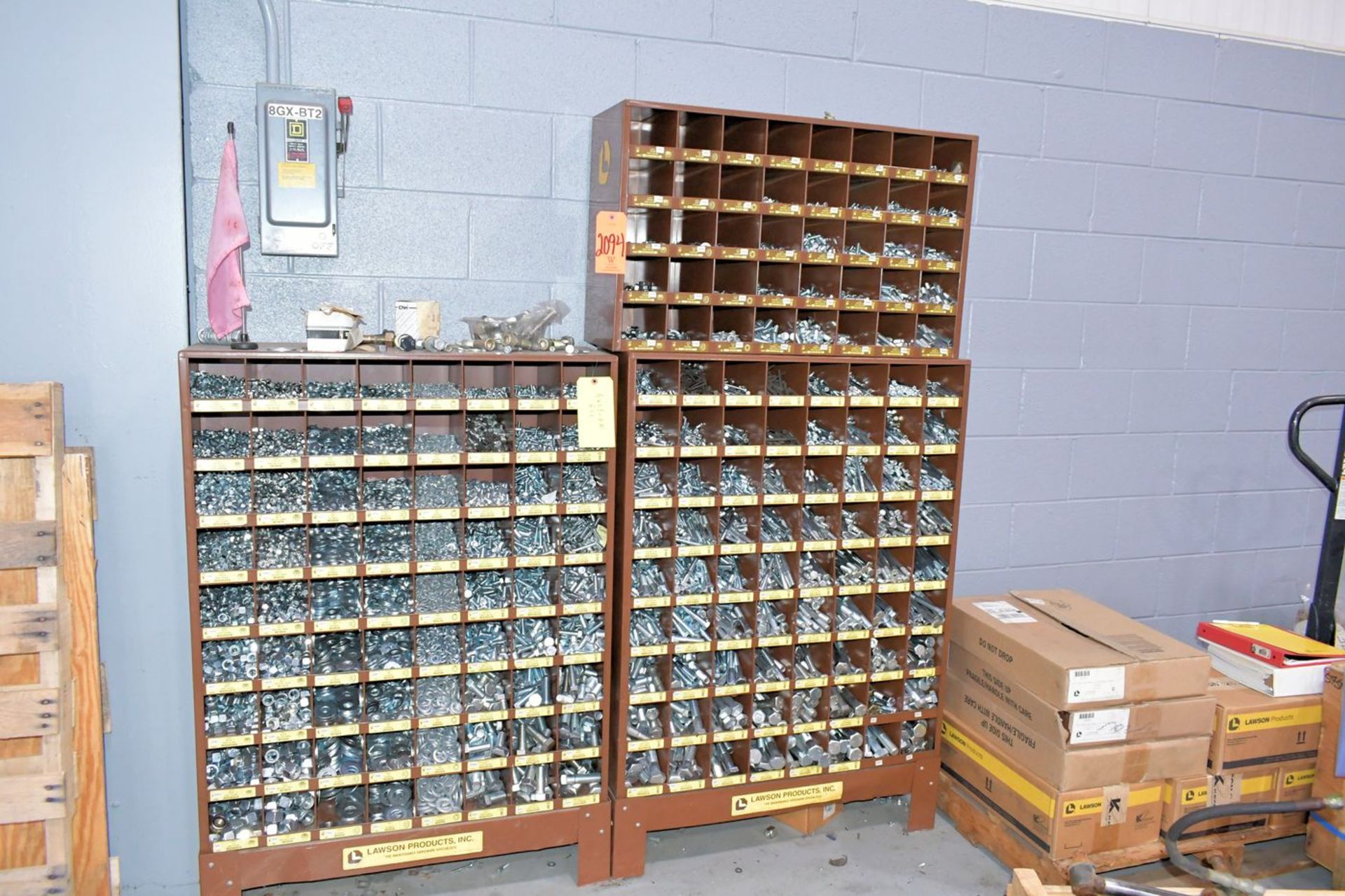 Lot - (2) Lawson 72-Slot Organizer Cabinets and (1) Lawson 40-Slot ...