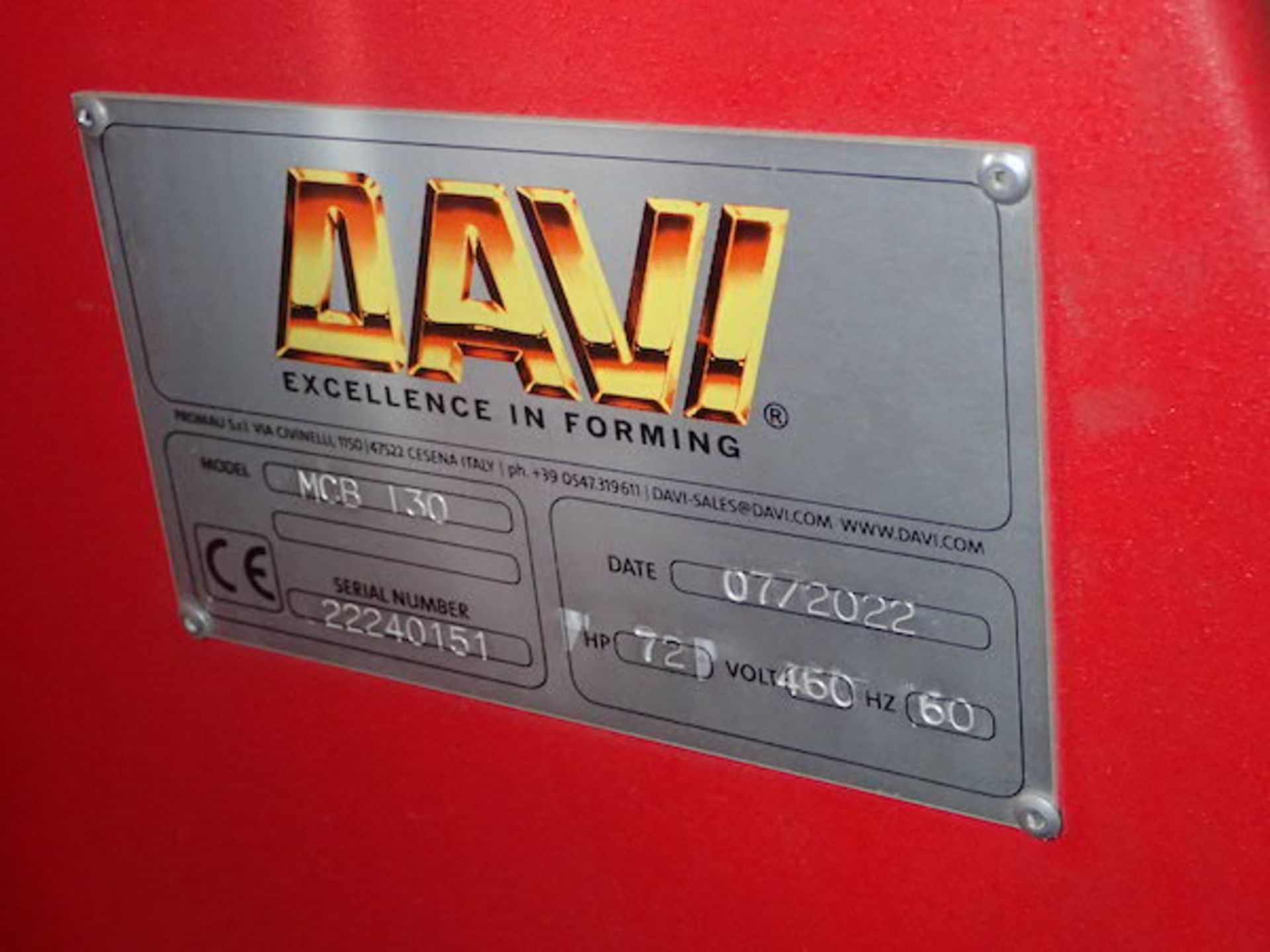 Davi 4-Roll 1-5/8 in. x 122 in. Model MCB 130 Hydraulic CNC Plate ...
