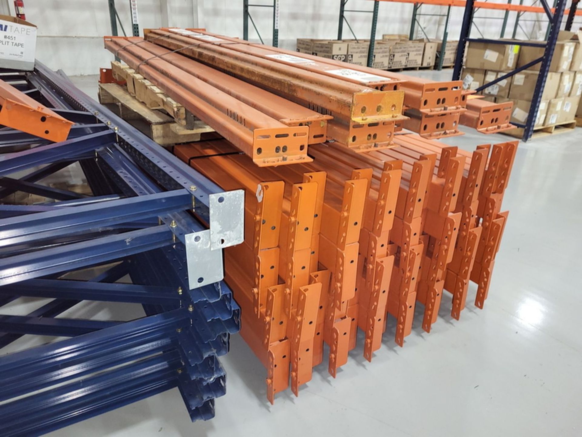 Lot - Interlake Medium Duty Pallet Racking; Disassembled, Includes (12 ...