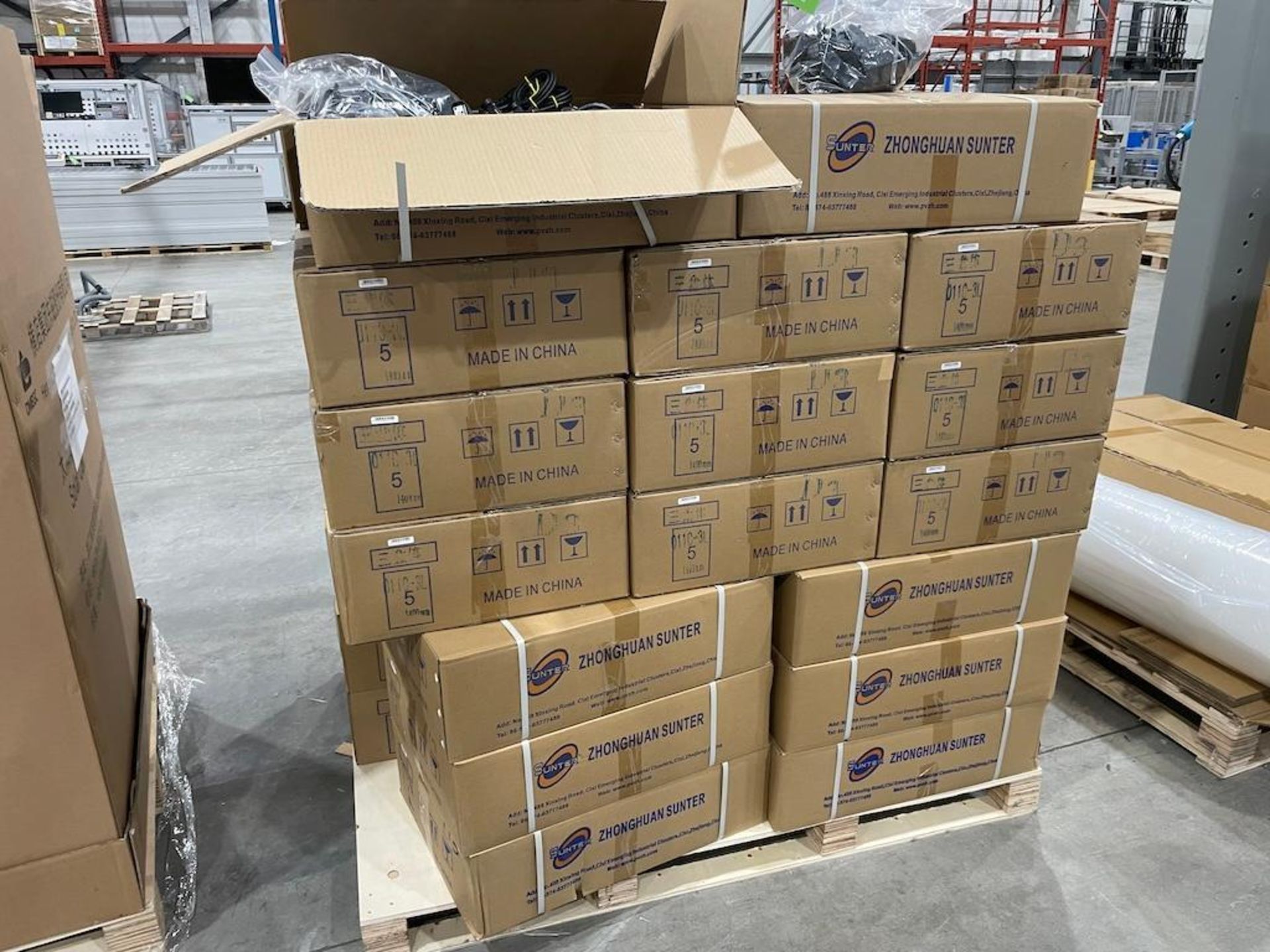LOT 95,550 UNITS OF ZHONGHUAN SUNTER CONDUIT CABLES, INCLUDING 13 SKIDS ...